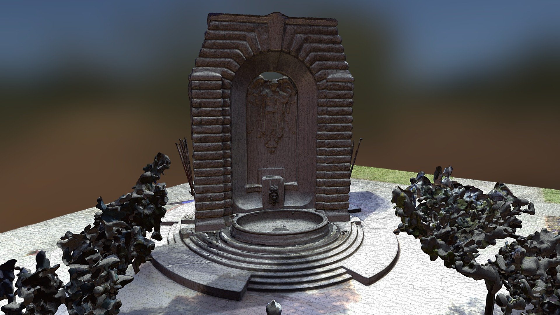 The National War Memorial, Adelaide (Low-Poly) - 3D model by Digital ...
