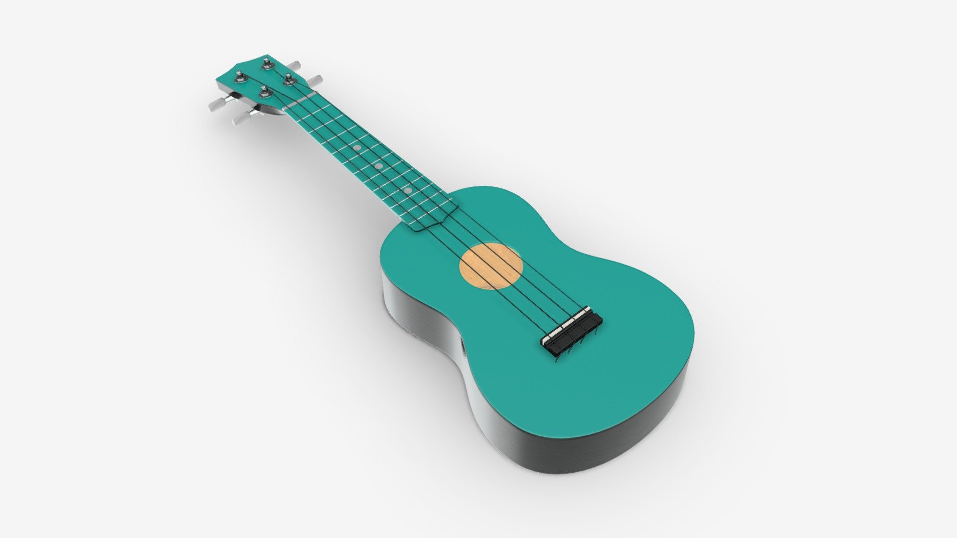 Ukulele guitar light blue - Buy Royalty Free 3D model by HQ3DMOD ...