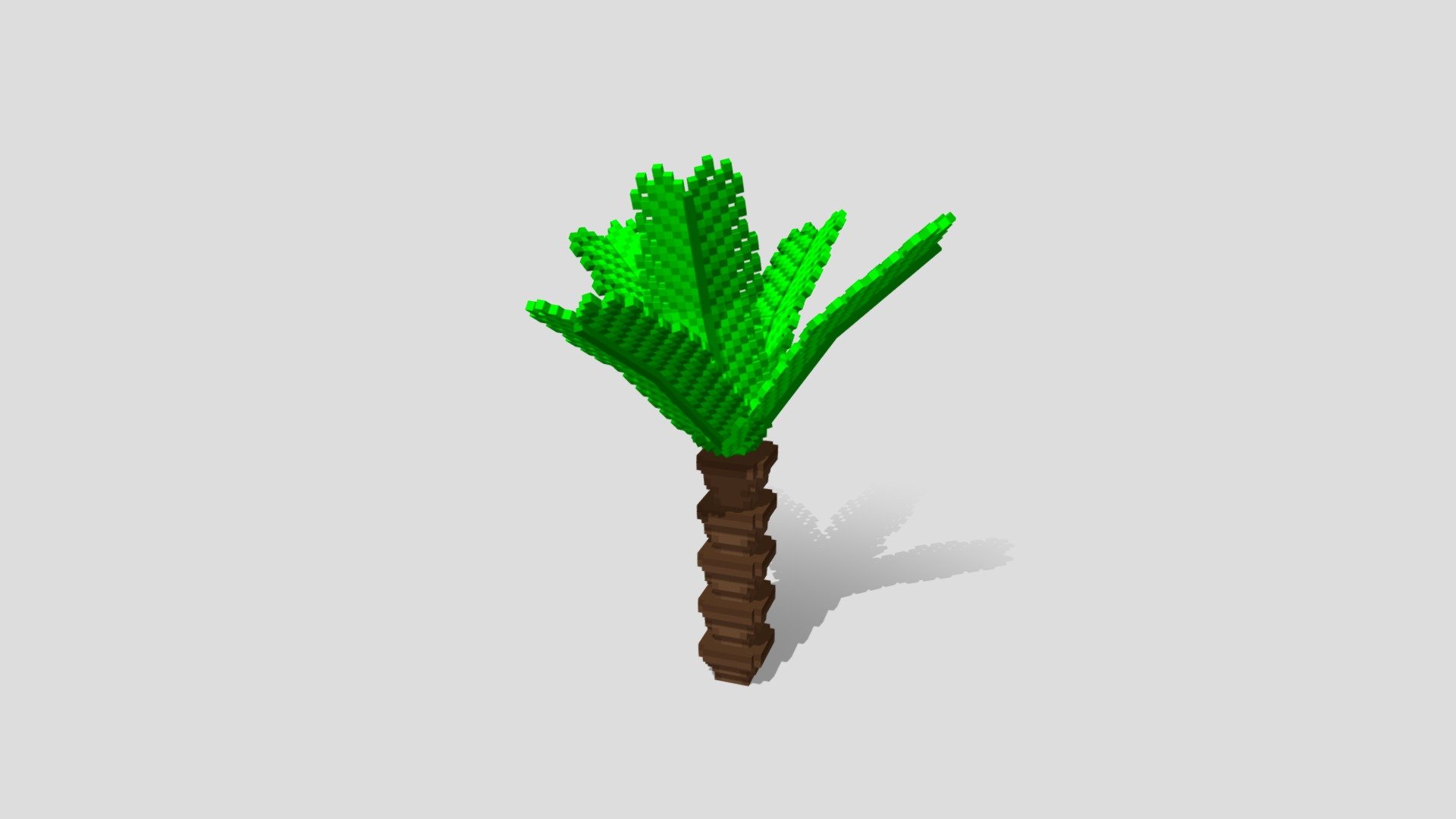 Voxel Coconut Tree 10.4 - 3d Lowpoly Game Asset - 3D model by MrMGames ...