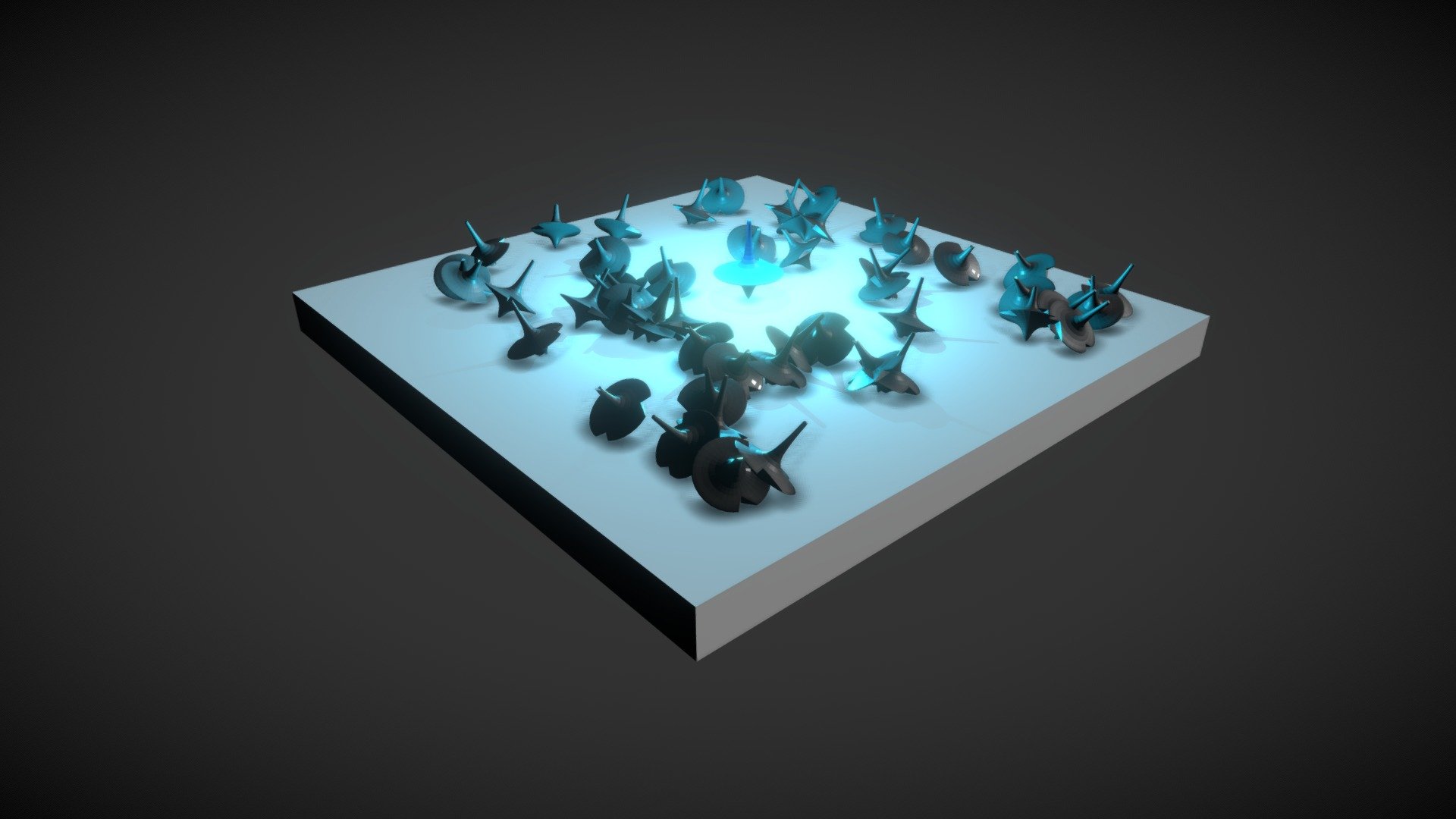 Unique Spintop - 3D model by Kyboky [4a2d09f] - Sketchfab