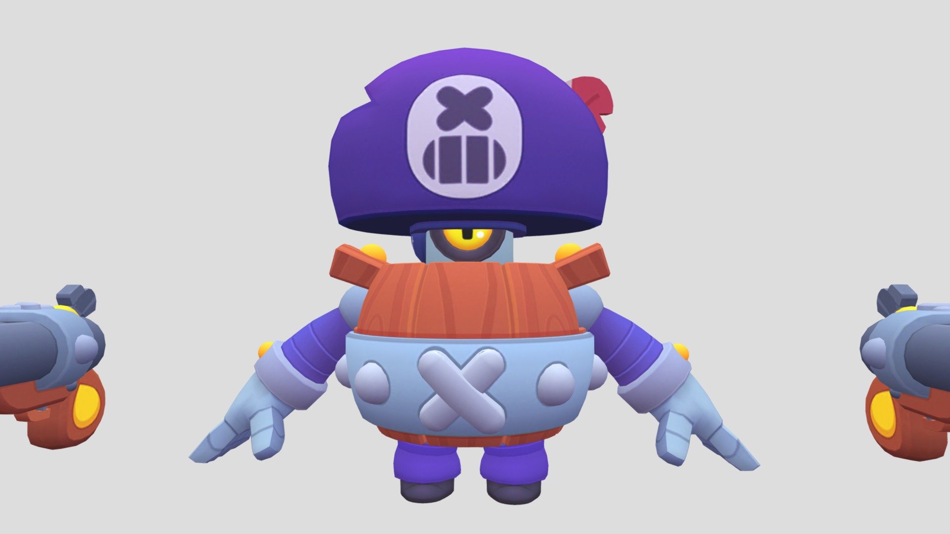 Darryl brawl stars - Download Free 3D model by Brawl_stars(not official ...