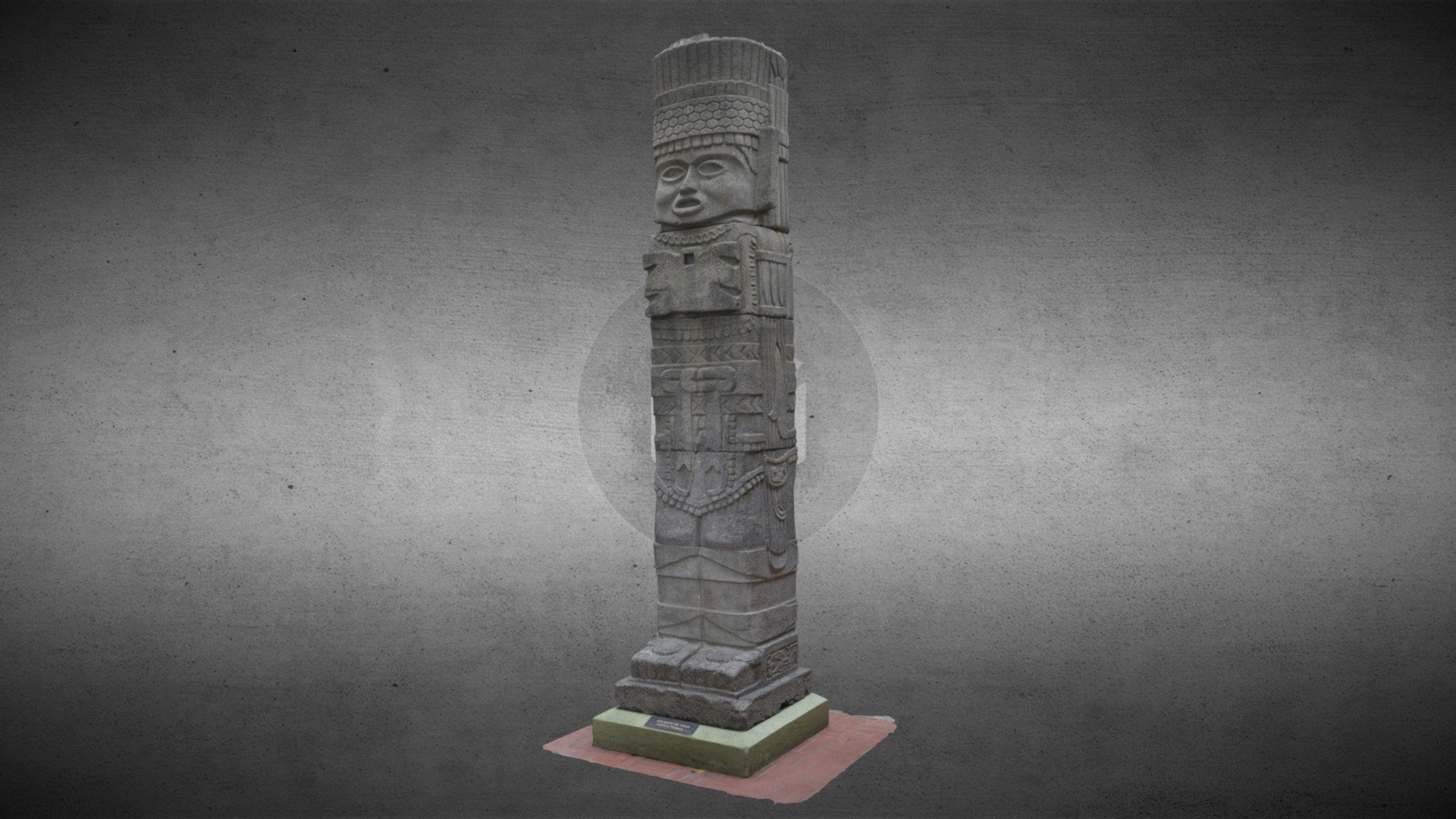 Atlante de Tula statue - Tijuana, Mexico - Buy Royalty Free 3D model by ...