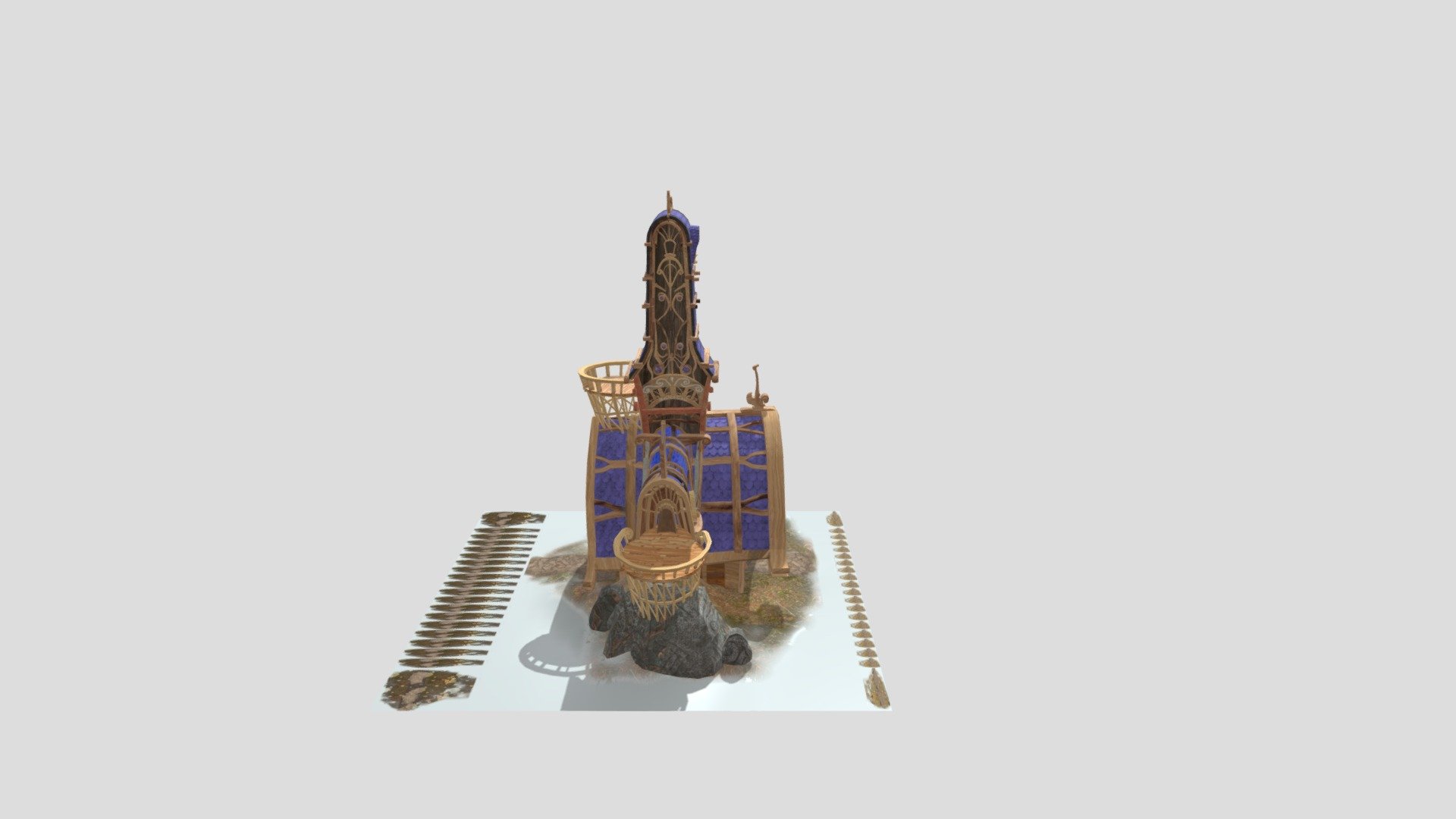 Castle fairy tale - 3D model by Pencil Latte (@pencillatte) [4a38f04 ...