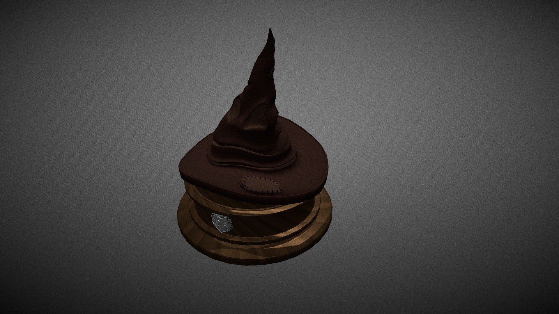 Harry Potter: The Sorting Hat - 3D model by Alex (@333vasic) [4a3955e ...