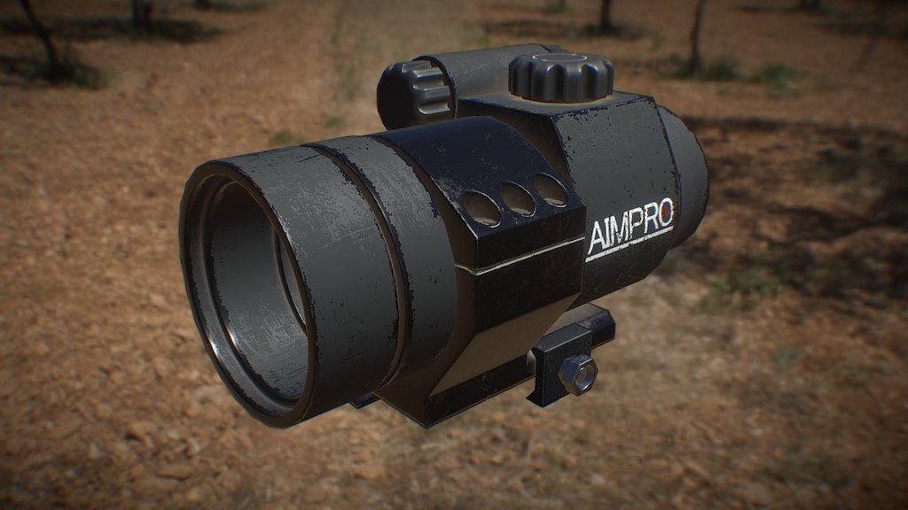 Red Dot Sight - PBR Practice - 3D model by ChrisReeves_3D (@GC ...
