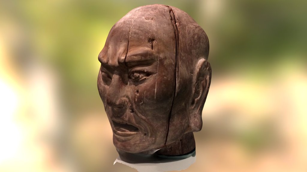 Redo of Japanese Wood Head - SF Asian Art Museum - Download Free 3D ...
