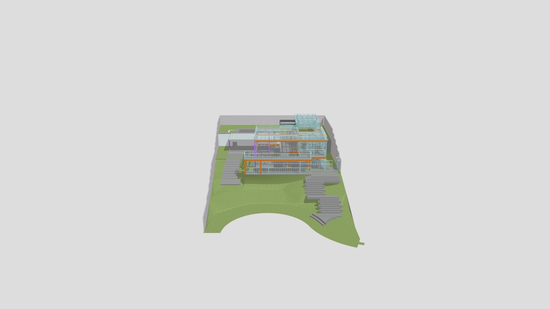 Obra Residencial em LSF e AÇO Pesado - Araçoiaba - 3D model by Joy Fast ...
