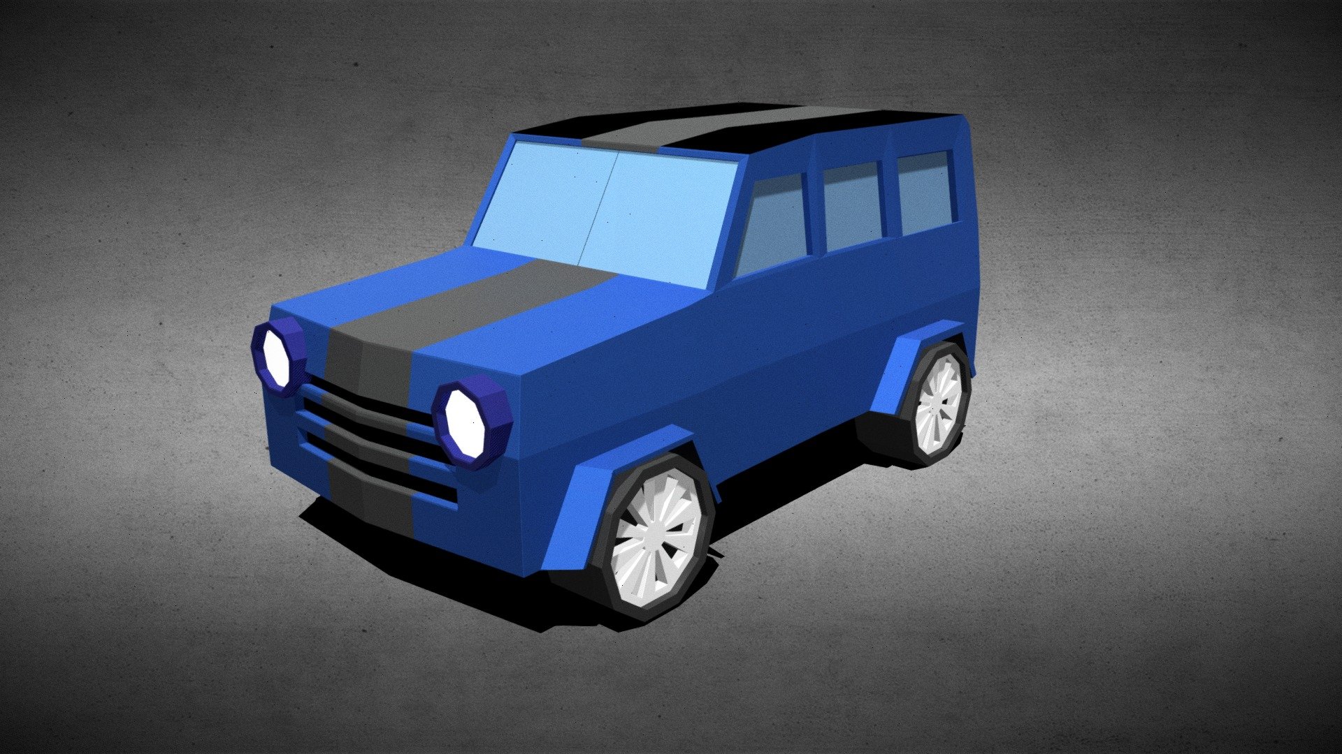 low poly jeep - 3D model by ramsart3dworld [4a4612b] - Sketchfab