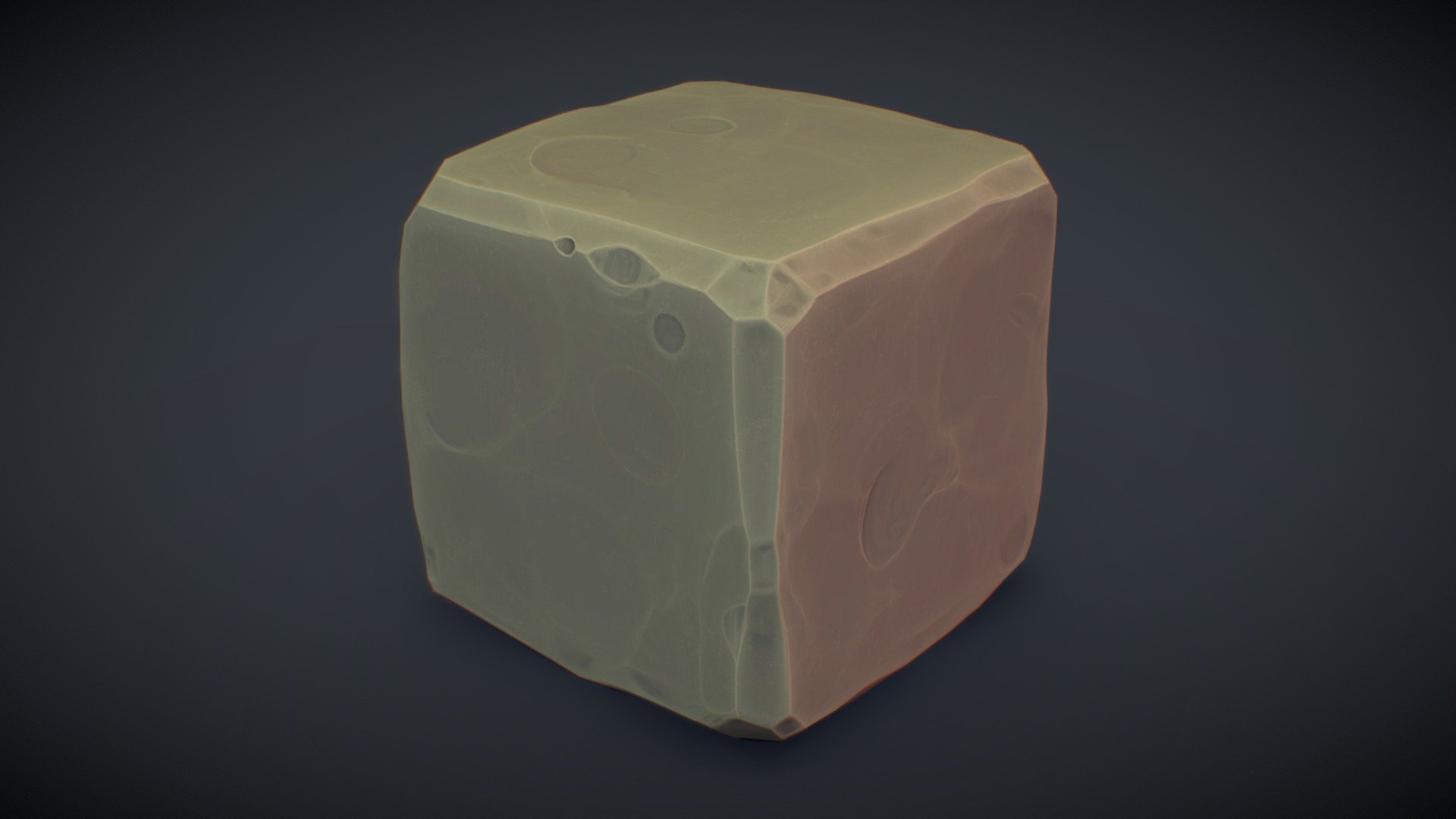 Cube World Stone Block 2 - PBR Series - Buy Royalty Free 3D model by ...