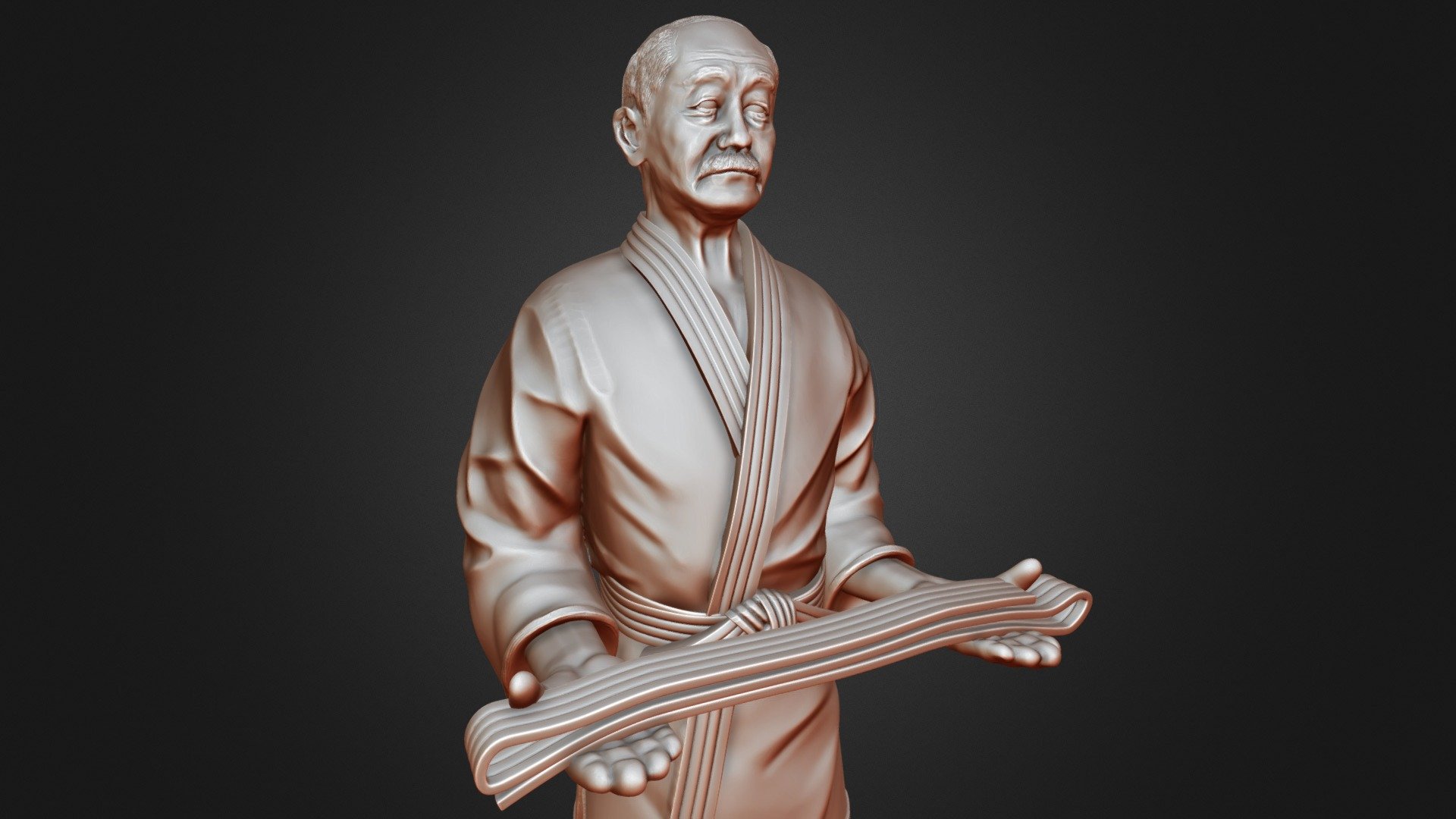 Jigoro Kano Statuette - 3D model by SPAWNPAWS [4a48348] - Sketchfab