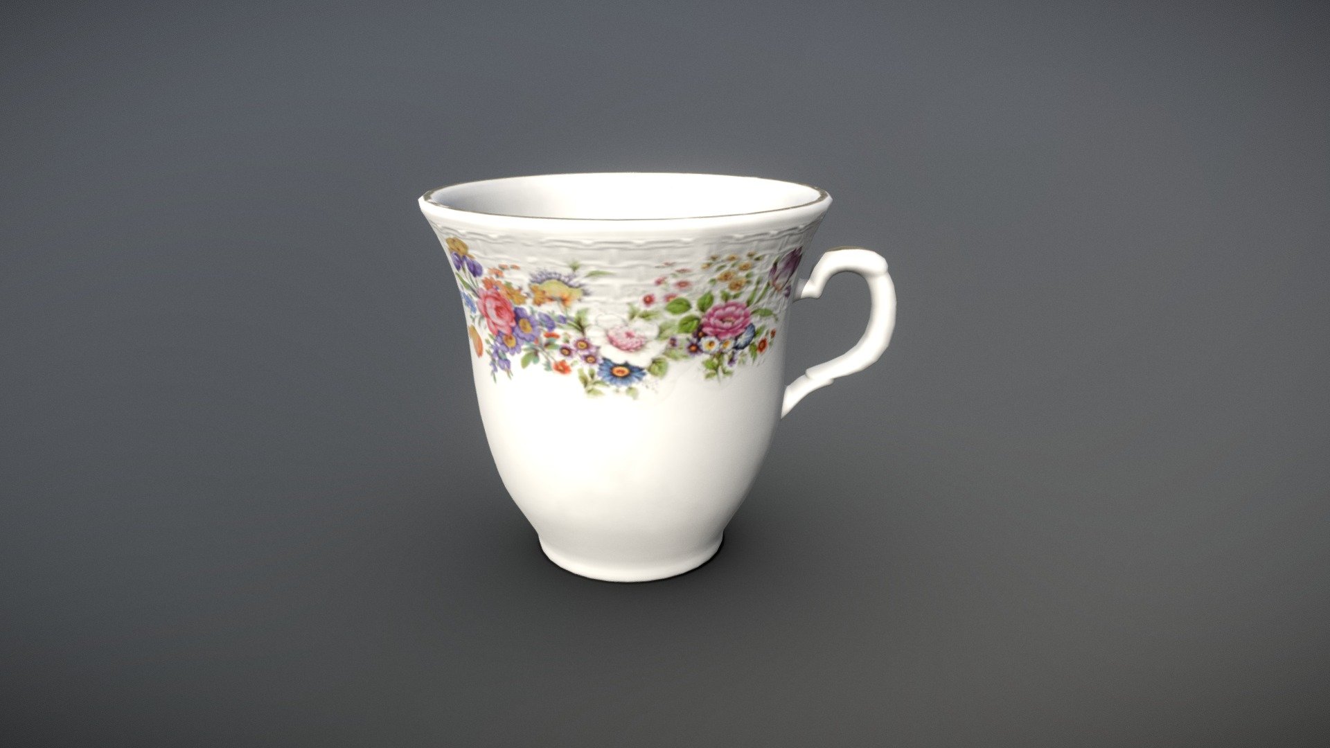 Porcelain cup - Download Free 3D model by M_Voch [4a4884b] - Sketchfab