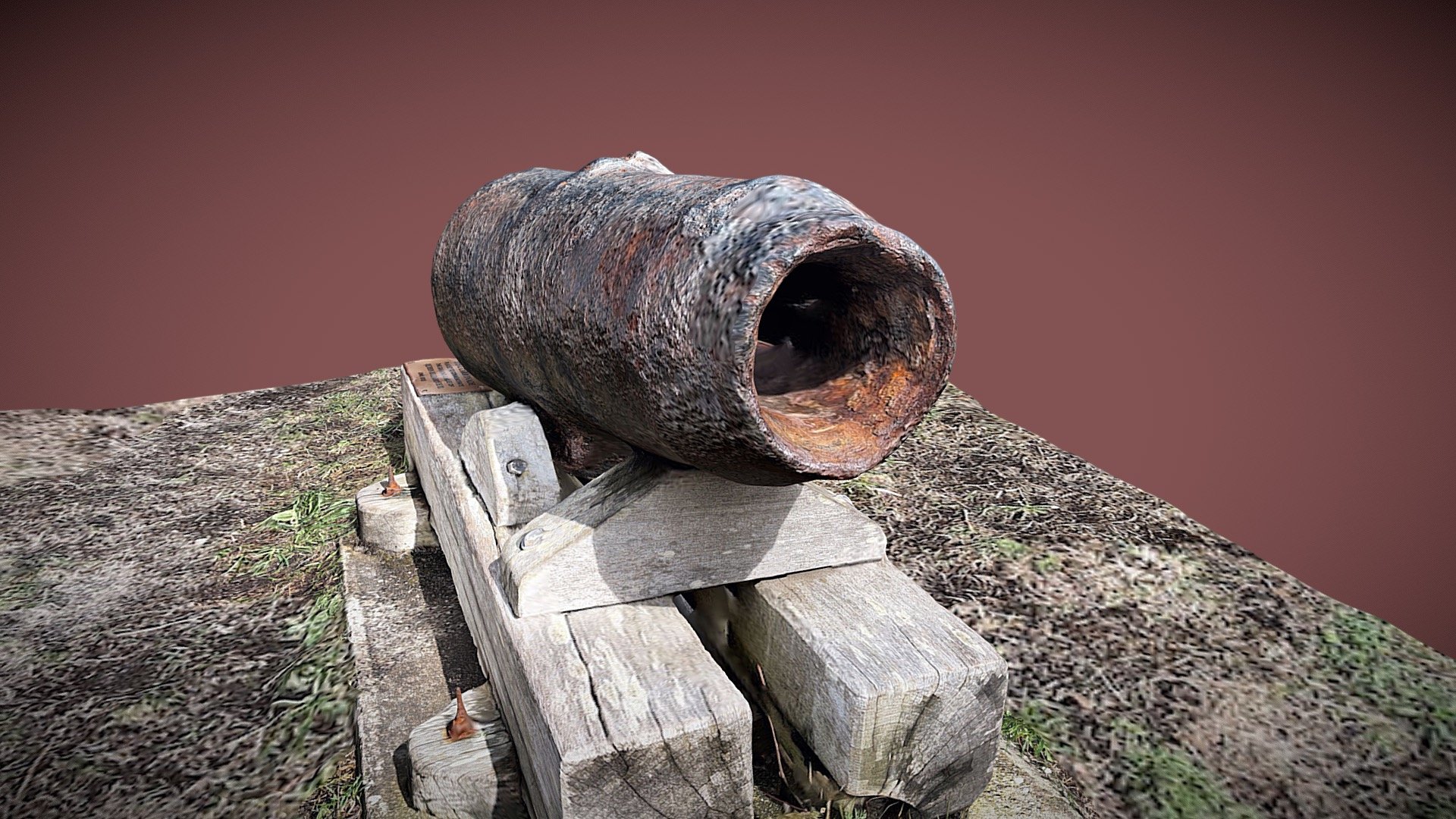 18-pound Carronade - Download Free 3D model by CISMAS [4a49b4f] - Sketchfab