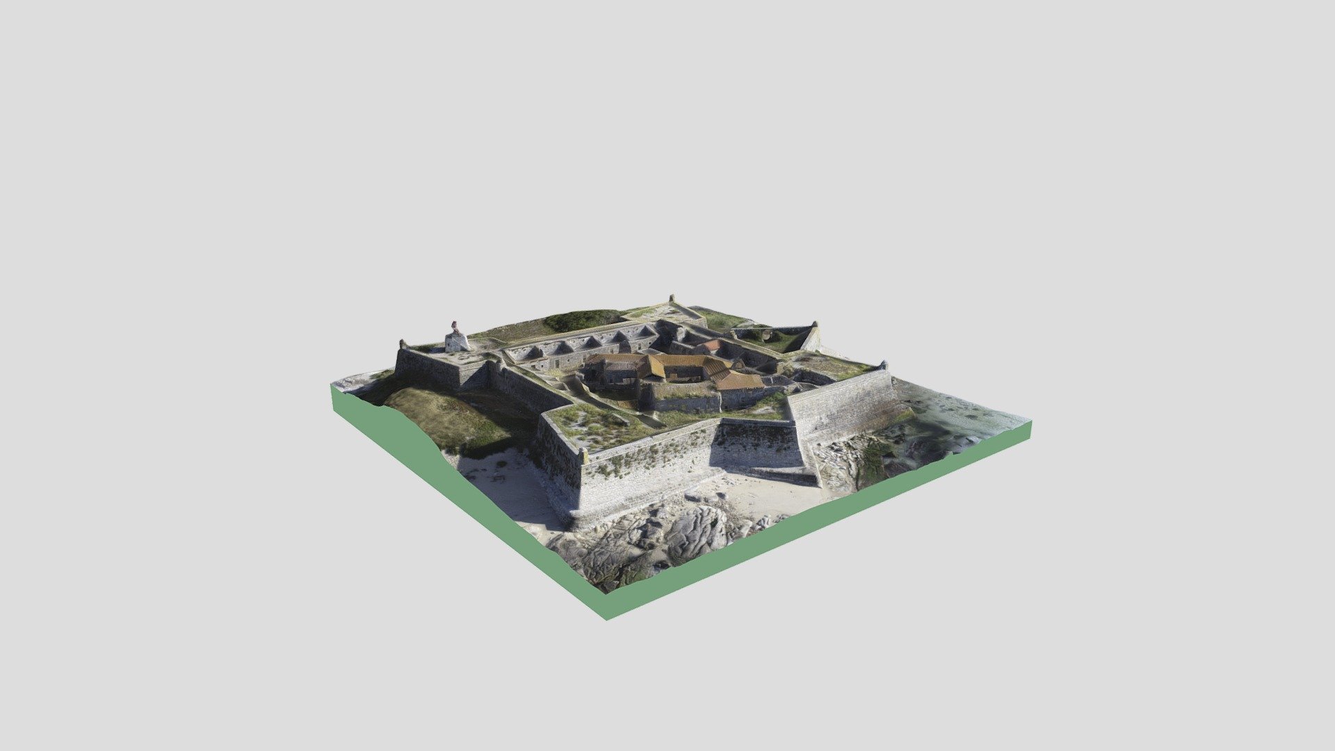 Forte da Ínsua - 3D model by DiStoRi Heritage (@distori) [4a4aad1 ...