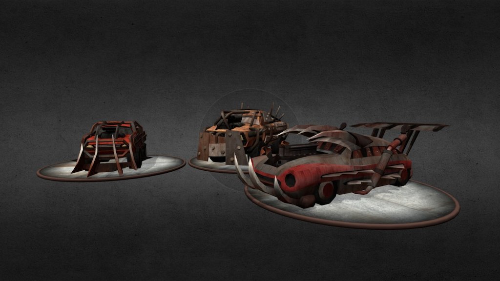 Apocalyptic Cars - 3D model by Taifun [4a4b1ec] - Sketchfab