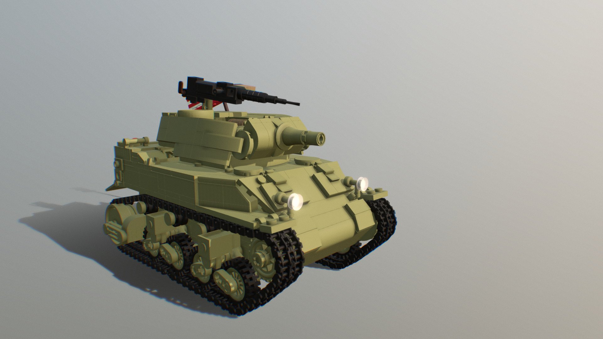75 mm Howitzer Motor Carriage M8 Scott - Download Free 3D model by cat ...