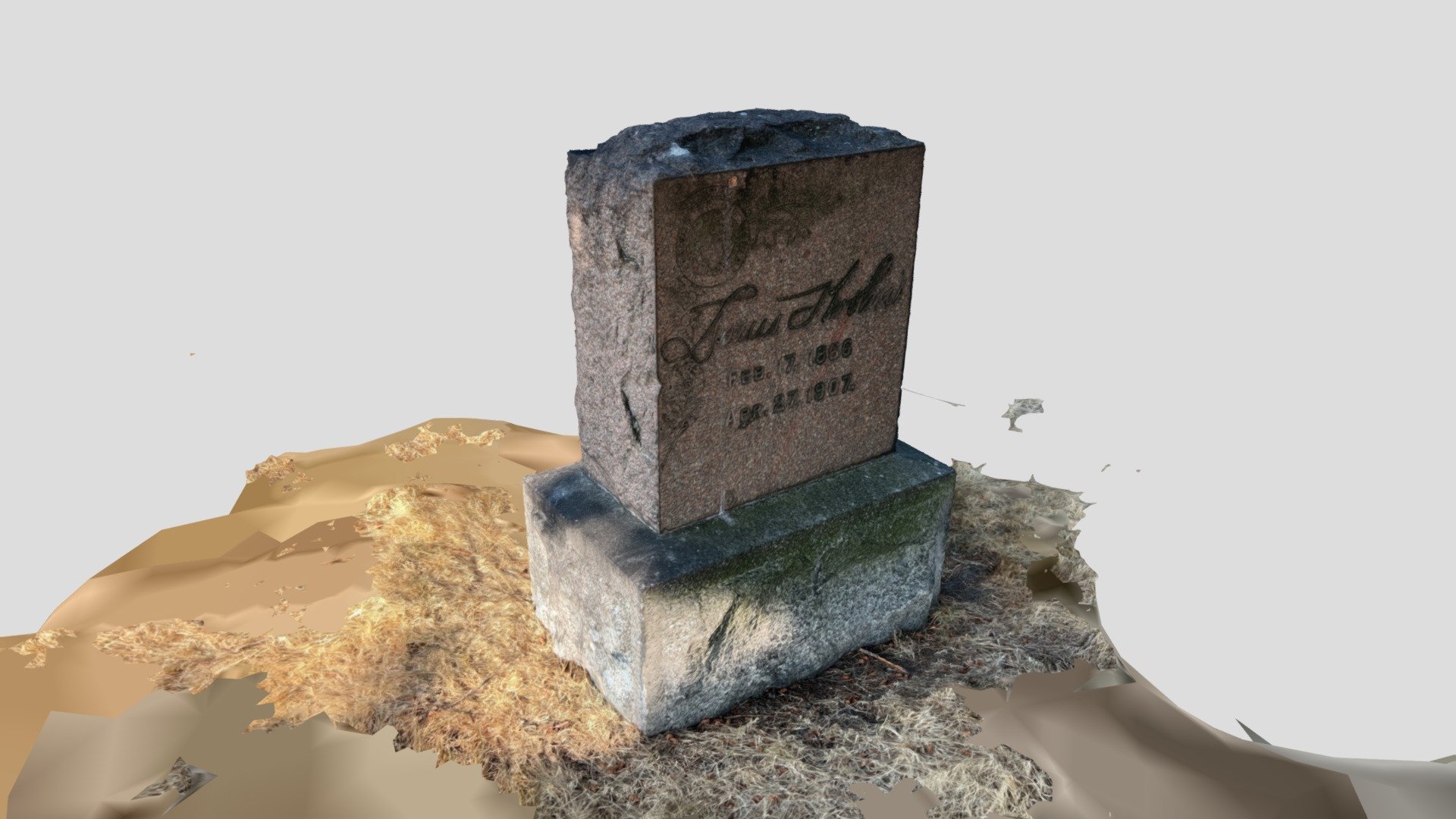 Square tombstone 04 - 3D model by Reo Creative Scanning ...