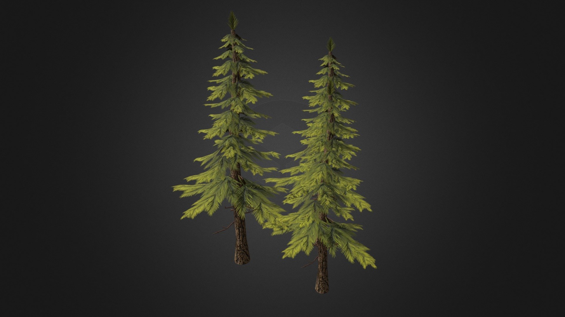 Set of Pines - 3D model by mrpavon3d [4a4e02a] - Sketchfab
