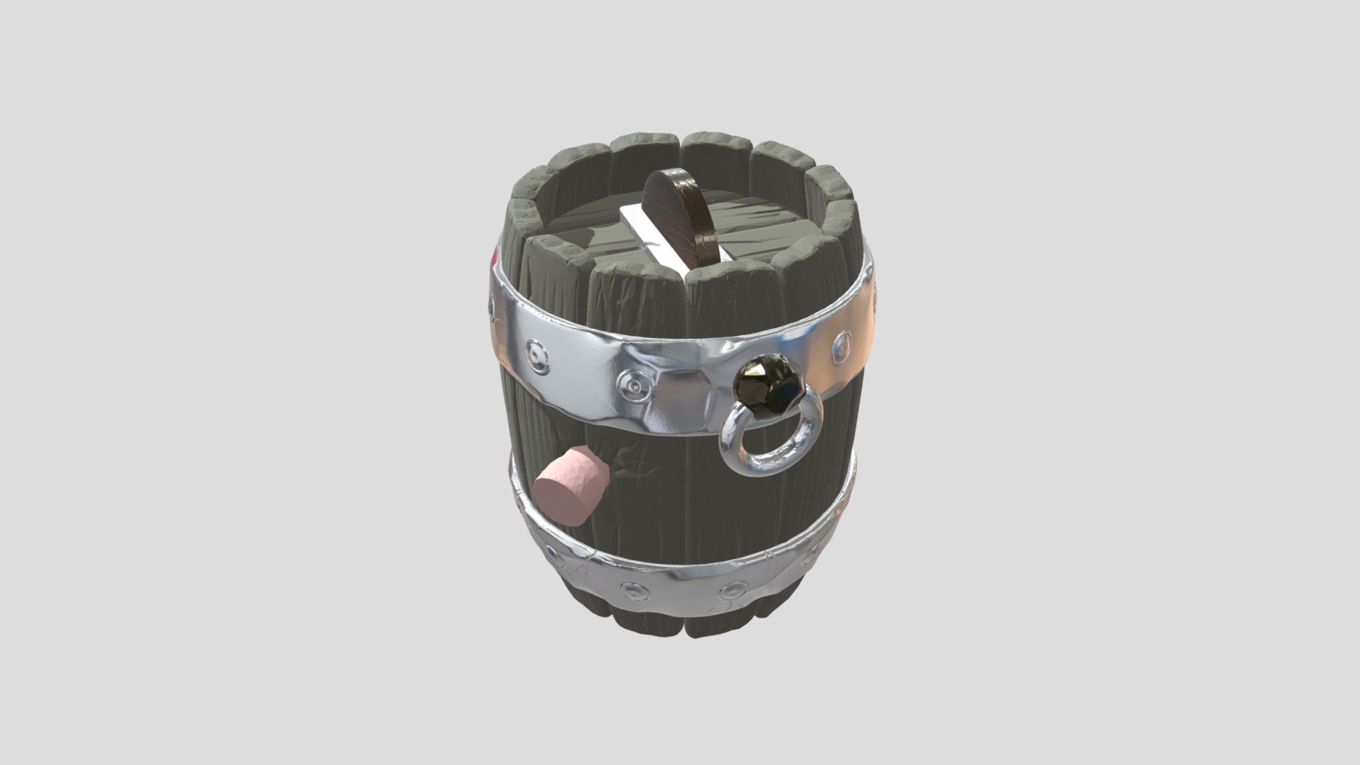 Cartoon Barrel - 3D model by xychs1 [4a4f7f8] - Sketchfab