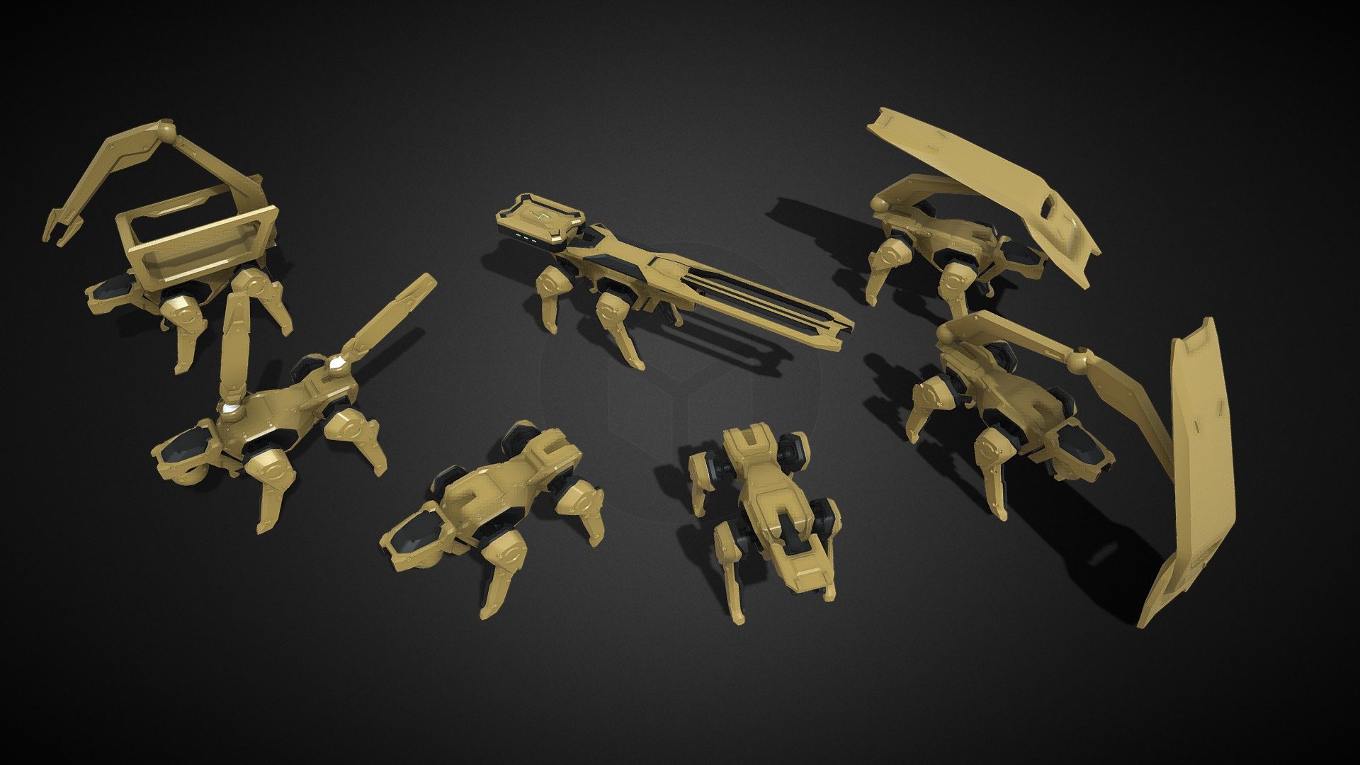 Robot dog for 3d printing - Download Free 3D model by kmech_toys ...