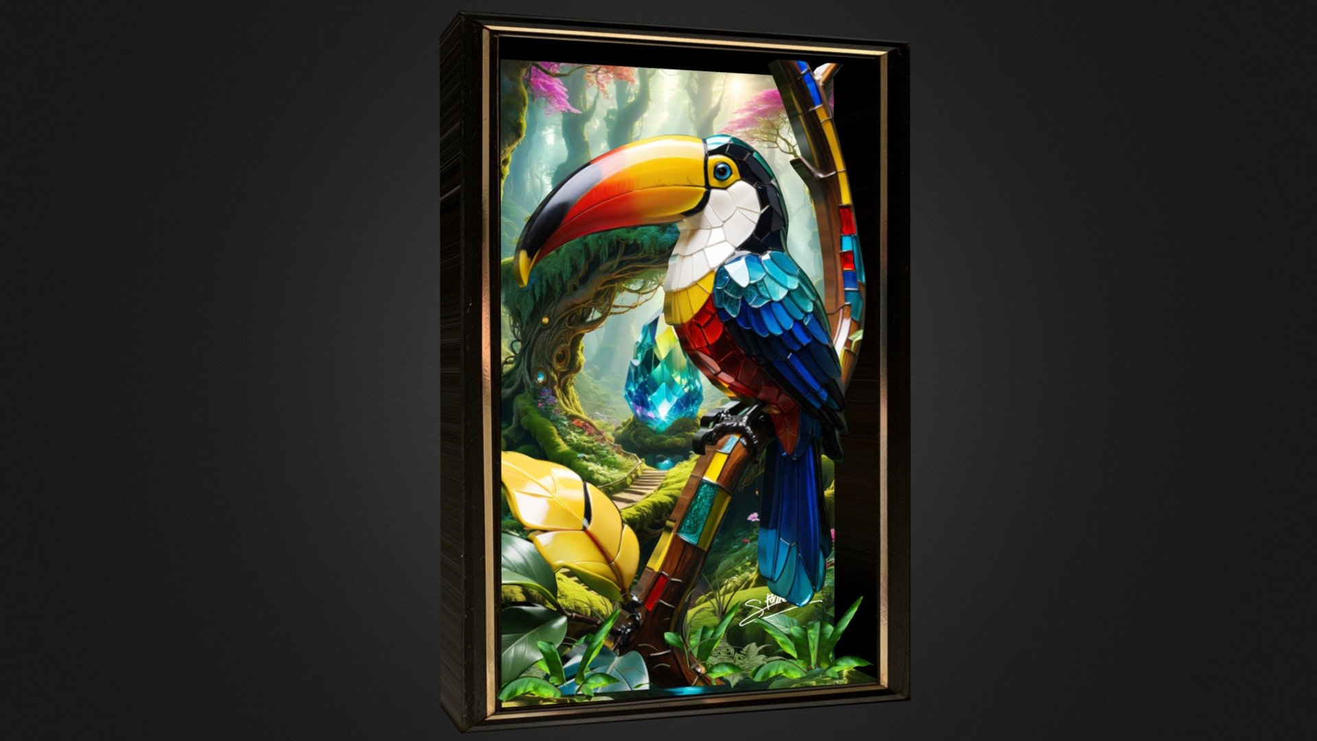 Toucan v2 - 3D model by Art-Conan [4a5260e] - Sketchfab