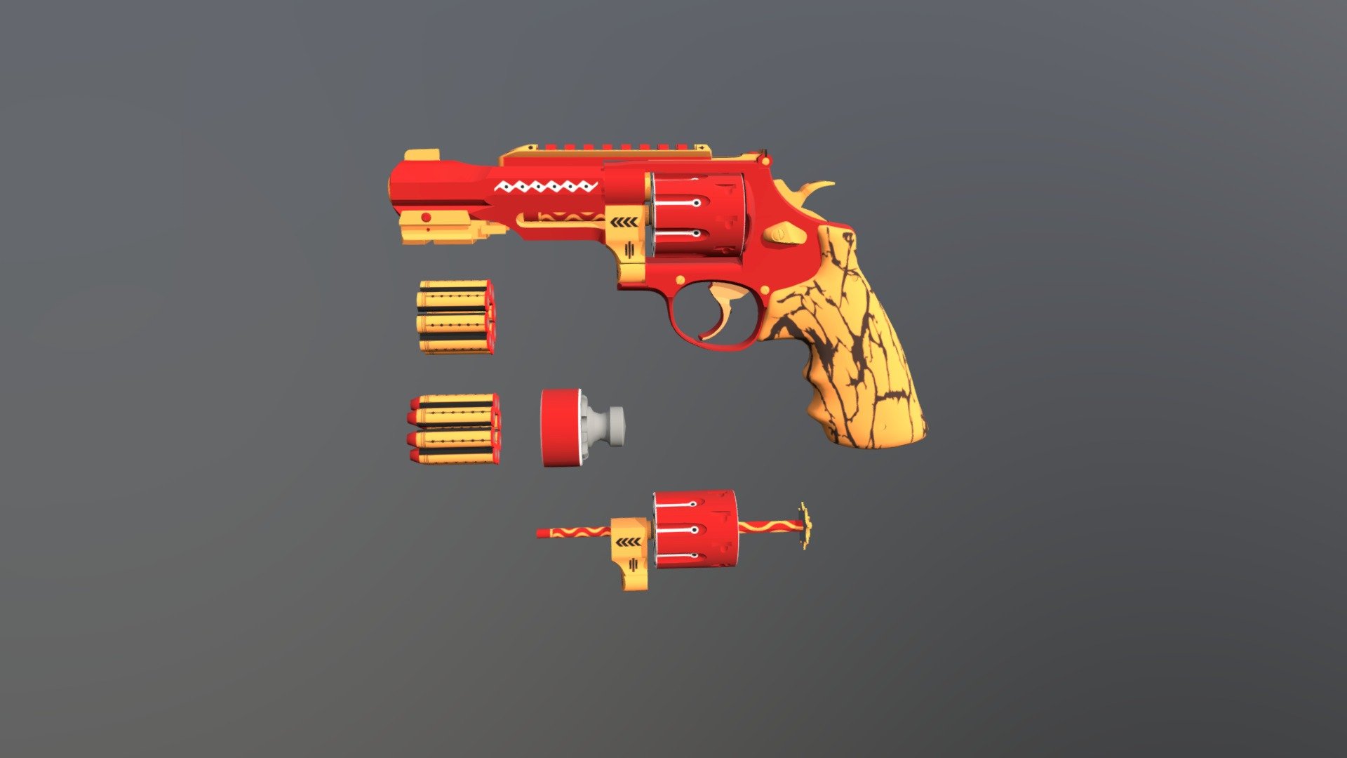 Revolver R8 | Fury - 3D model by FunFactory[Youtube] (@dredd9111 ...