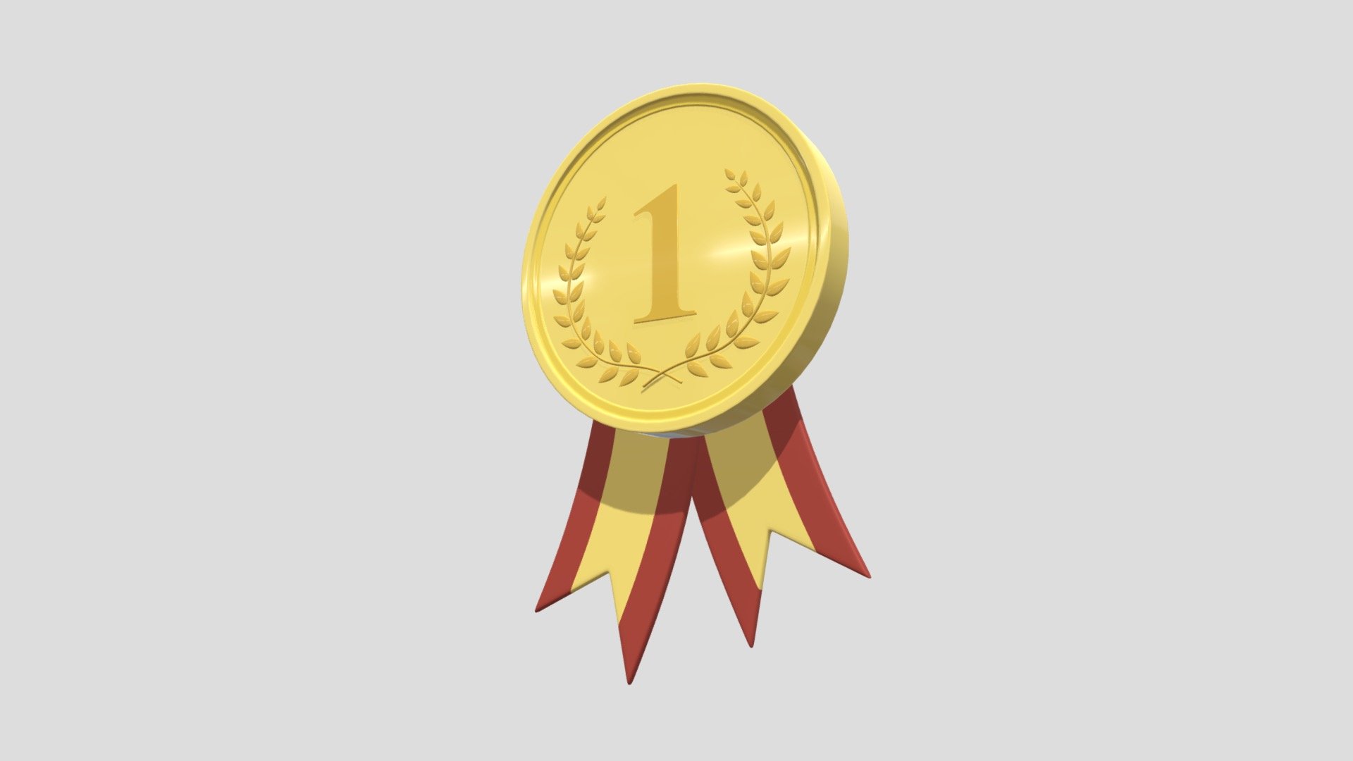 Gold Medal - Buy Royalty Free 3D model by Ed+ (@EDplus) [4a5873d ...