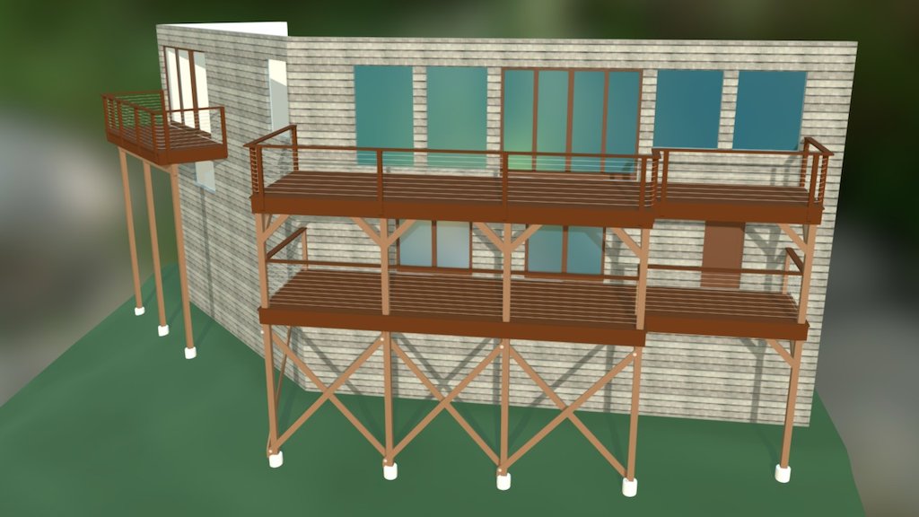 Back Deck Design - 3D model by mediacat [4a587e6] - Sketchfab