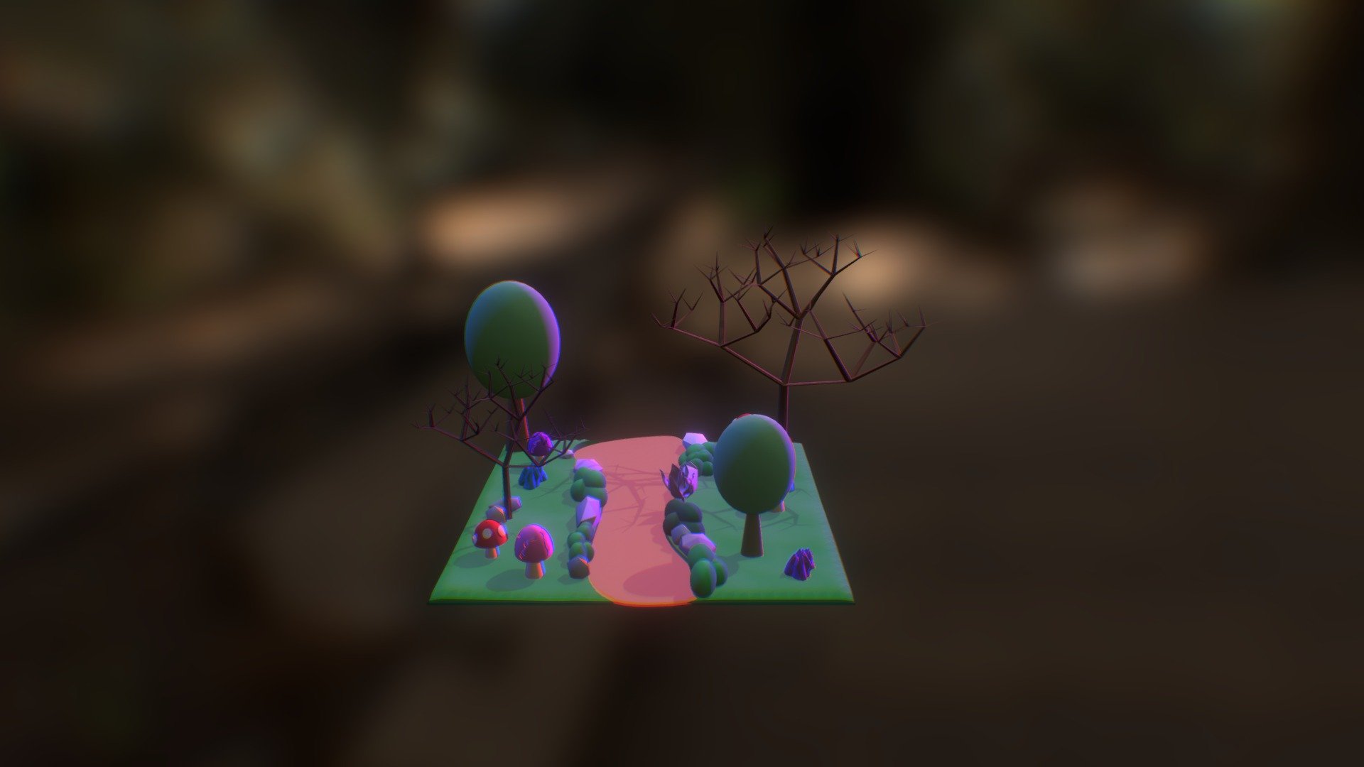 Magical Forest For Sketchfab - Download Free 3D model by ...