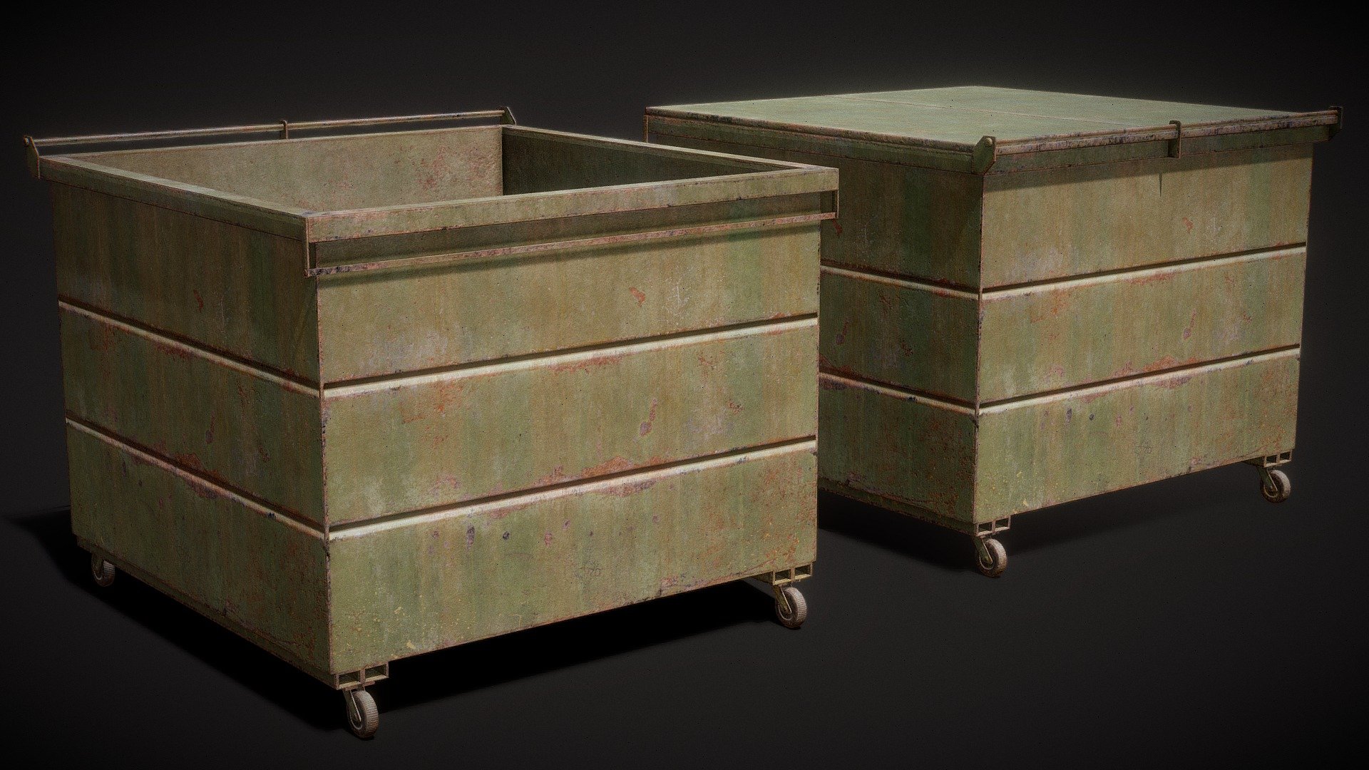 Dumpsters - Buy Royalty Free 3D model by tareklatif [4a59d40 ...