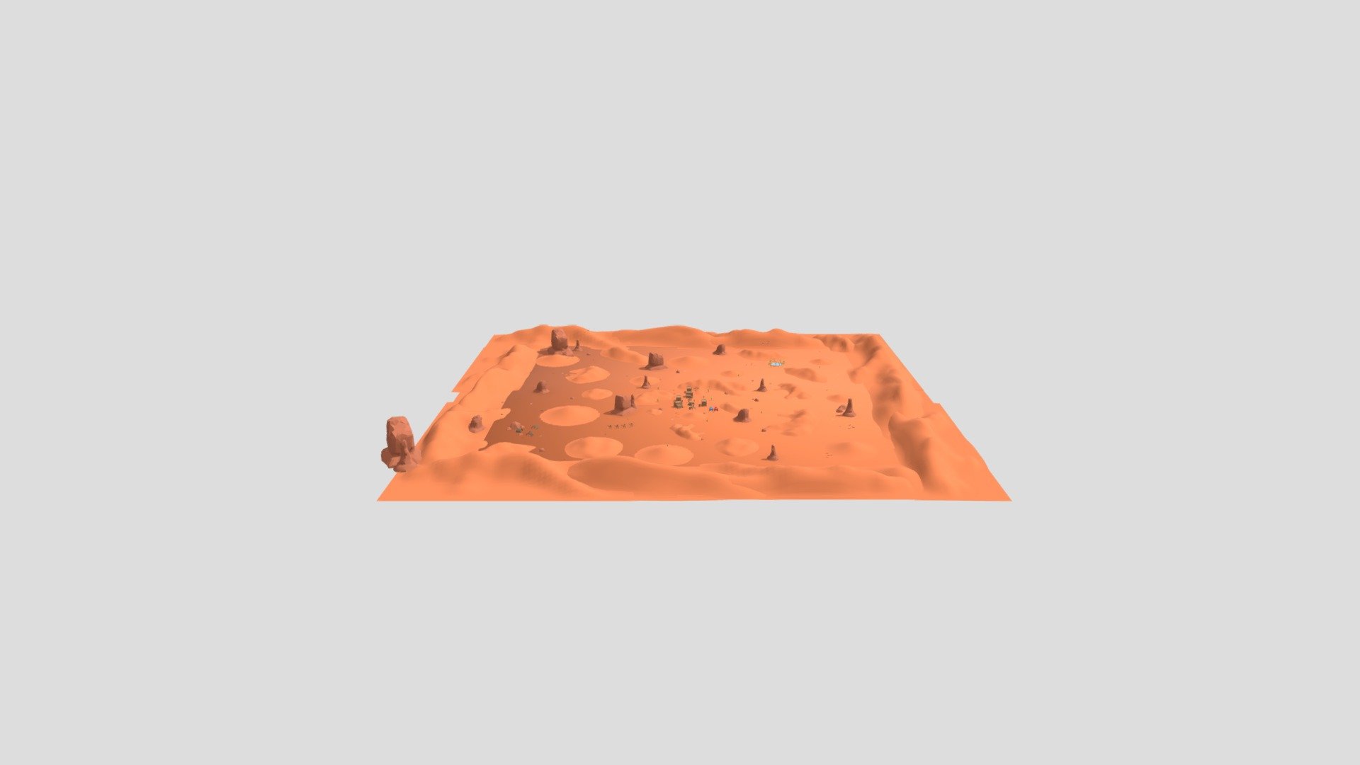 Desert Biome - Low Poly - 3D model by disar games (@disargames ...