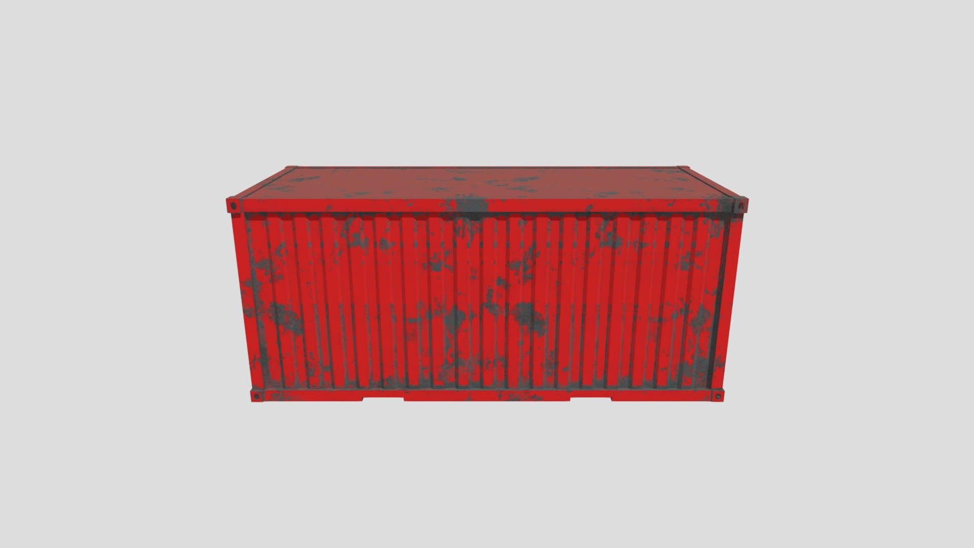 Substance painter - Red Container - Download Free 3D model by David ...