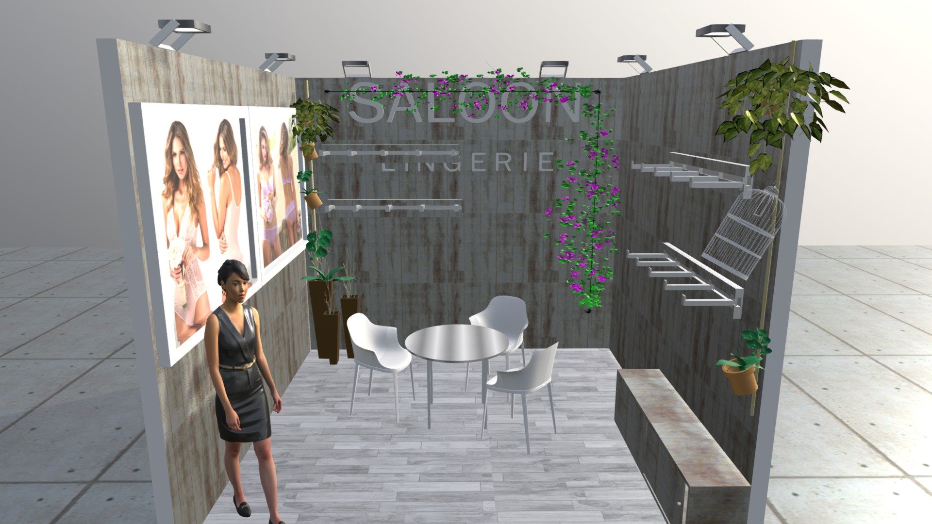 Saloon Final 3D - 3D model by espaciosyexhibicion [4a5dfc8] - Sketchfab