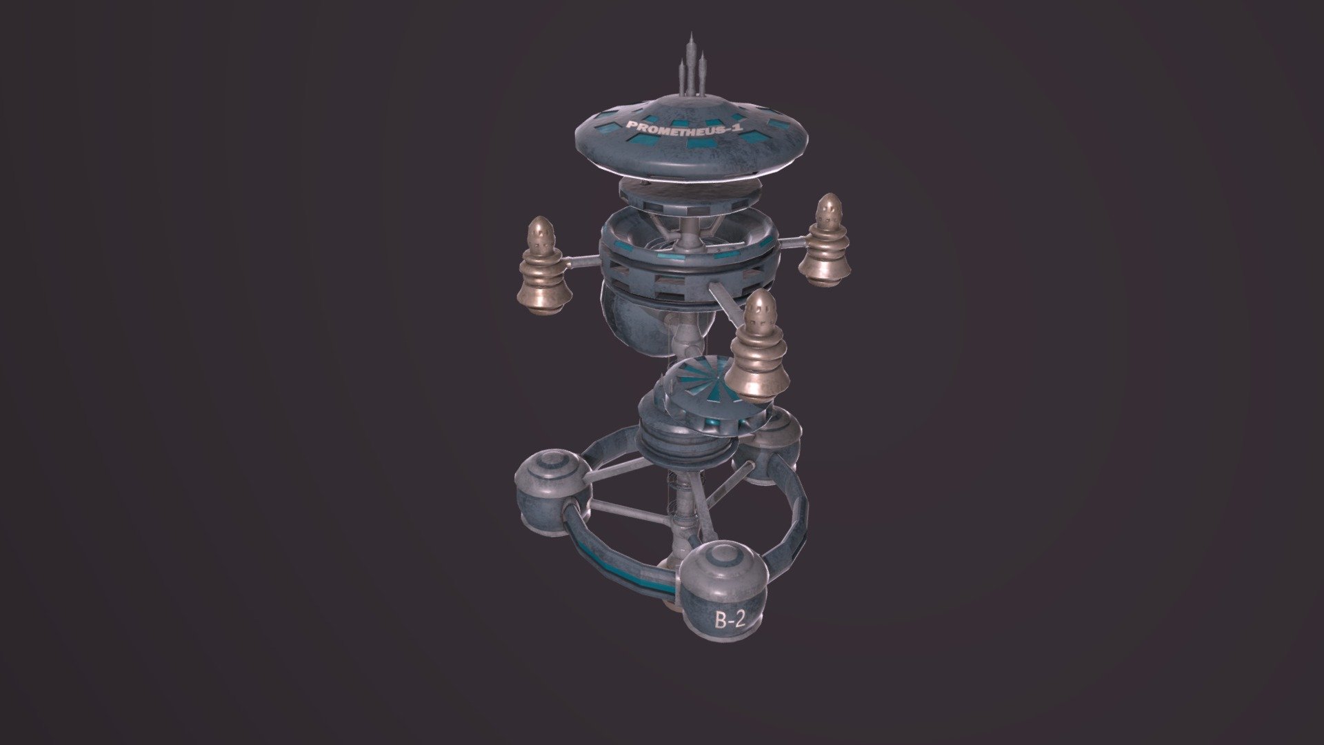 Space station Prometheus - 3D model by Alex_Sh [4a5ea7c] - Sketchfab