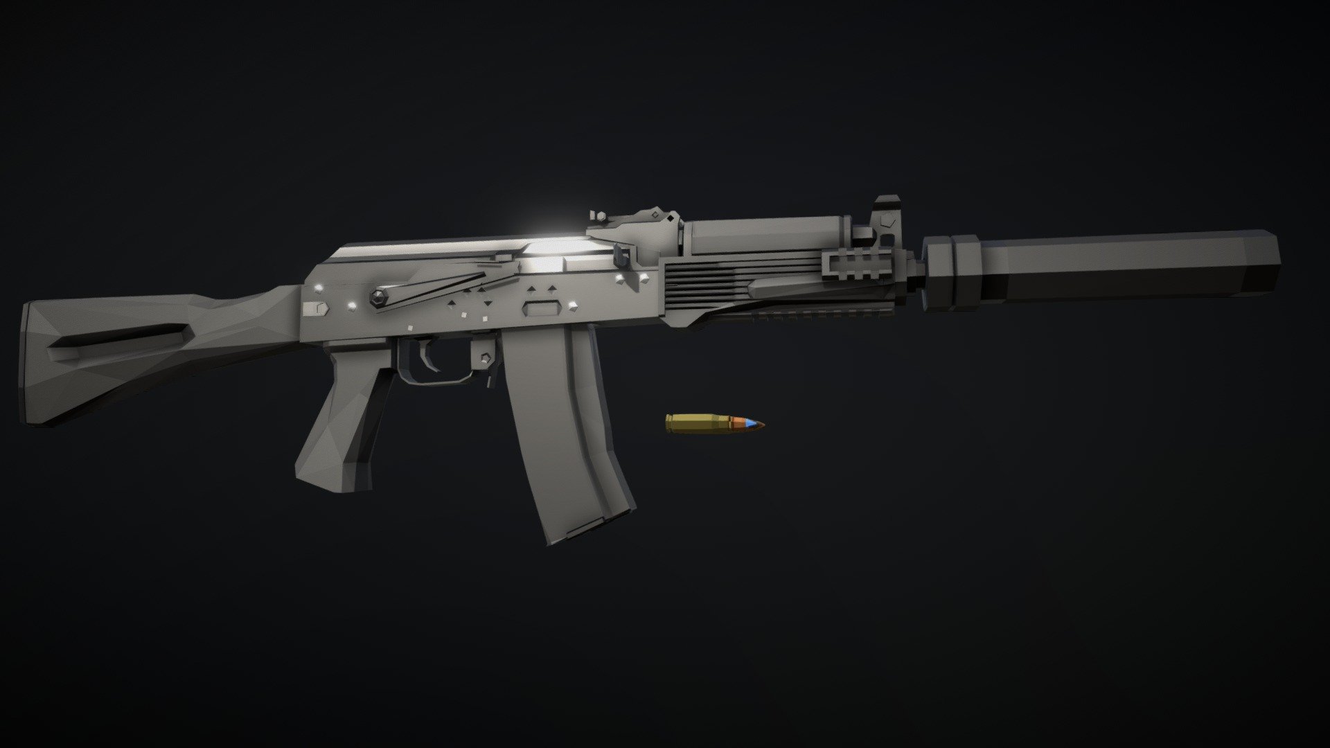 Low-Poly AK-9 - Download Free 3D model by notcplkerry [4a5f863] - Sketchfab