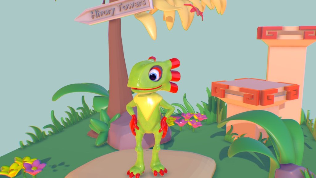 Yooka - 3D model by MichaelBlock [4a627c5] - Sketchfab