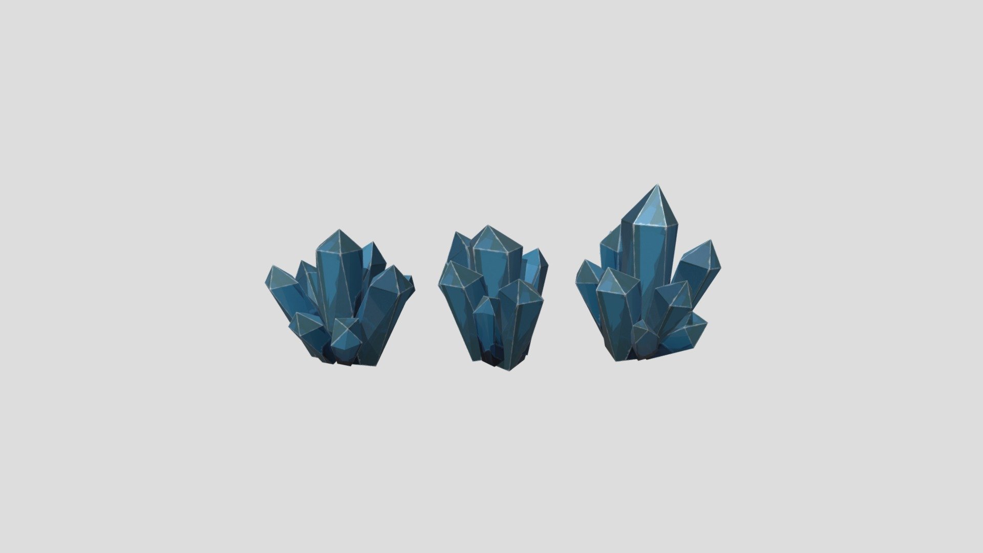 Low Poly Crystals - Download Free 3D model by elliothunter72 [4a6320d ...
