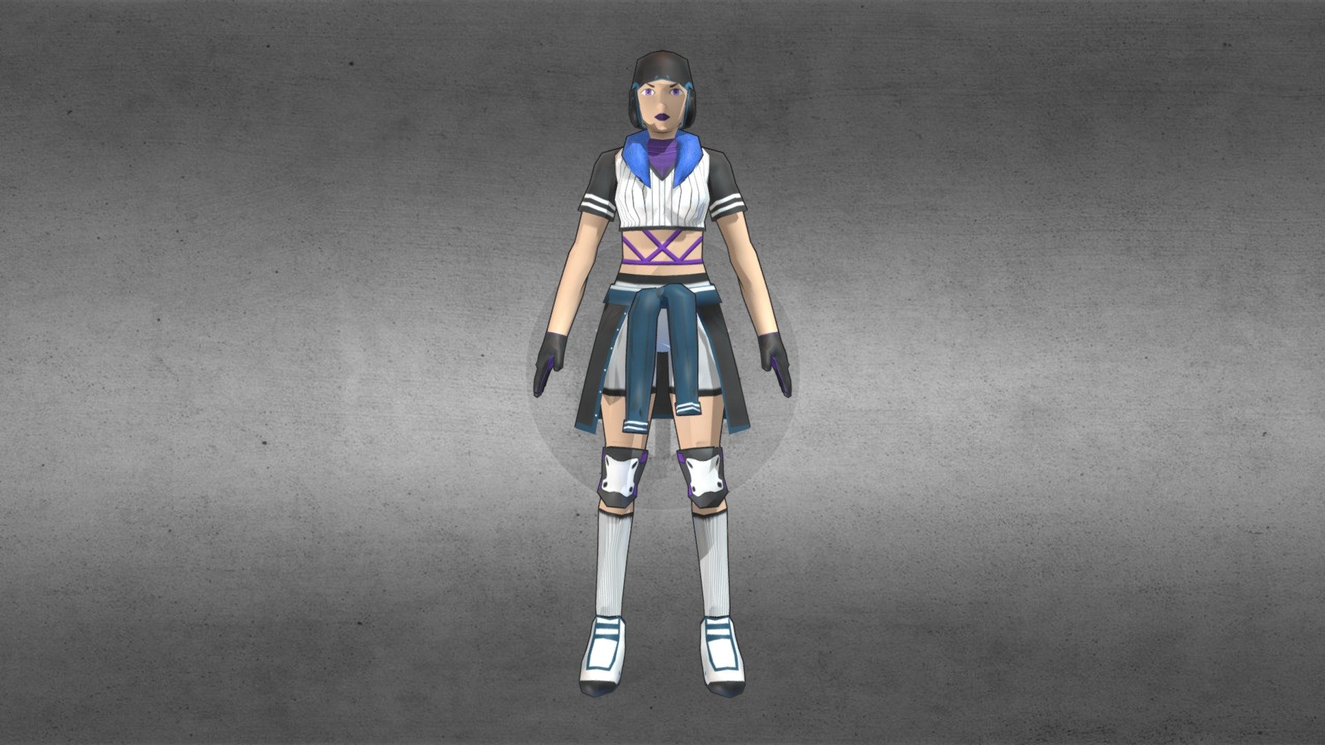 Female baseball player - 3D model by Stigia Studio (@stigiastudio ...