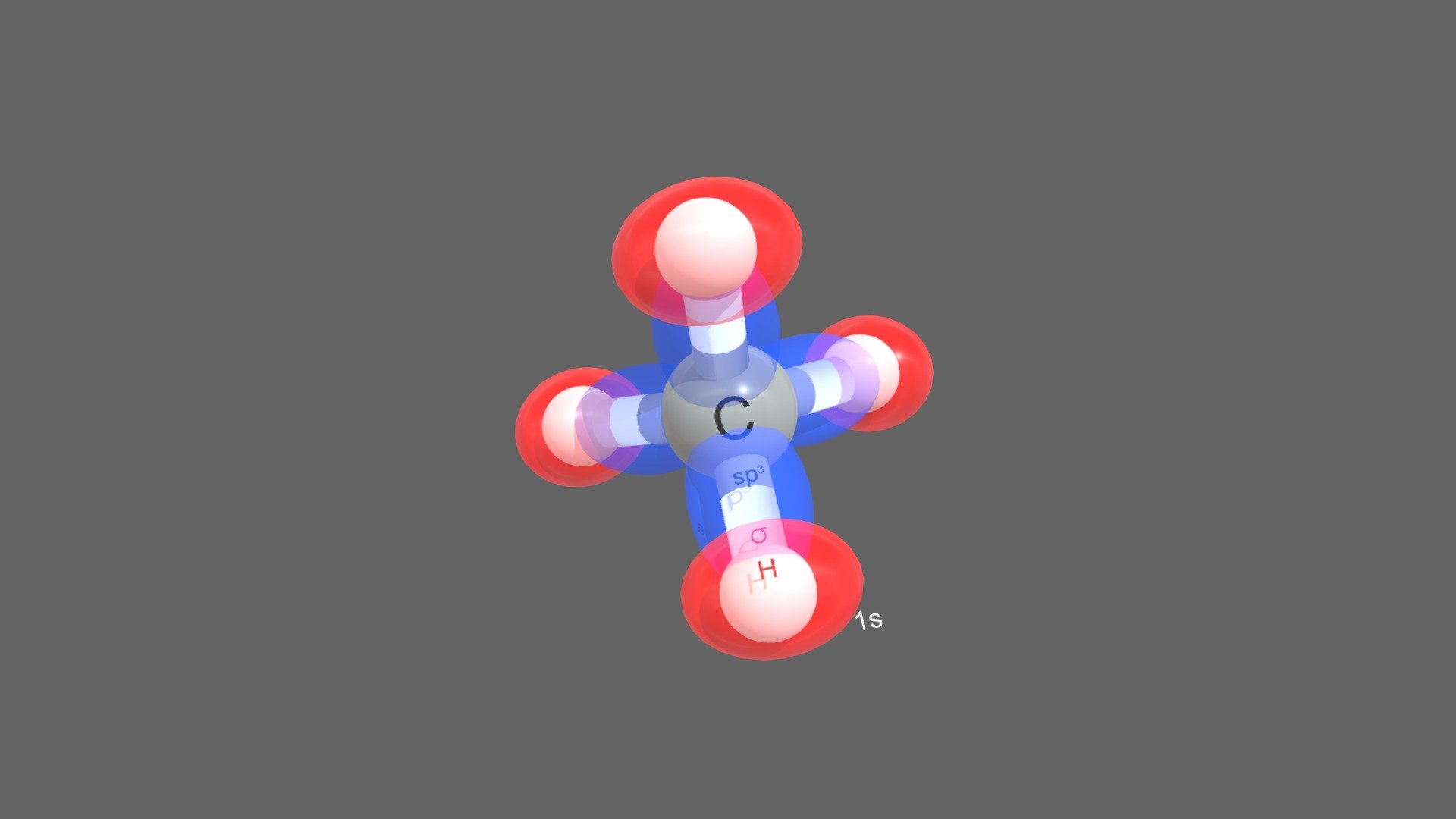 Methane, CH4 - 3D model by IMU University (@elearning.imu) [4a64f75 ...