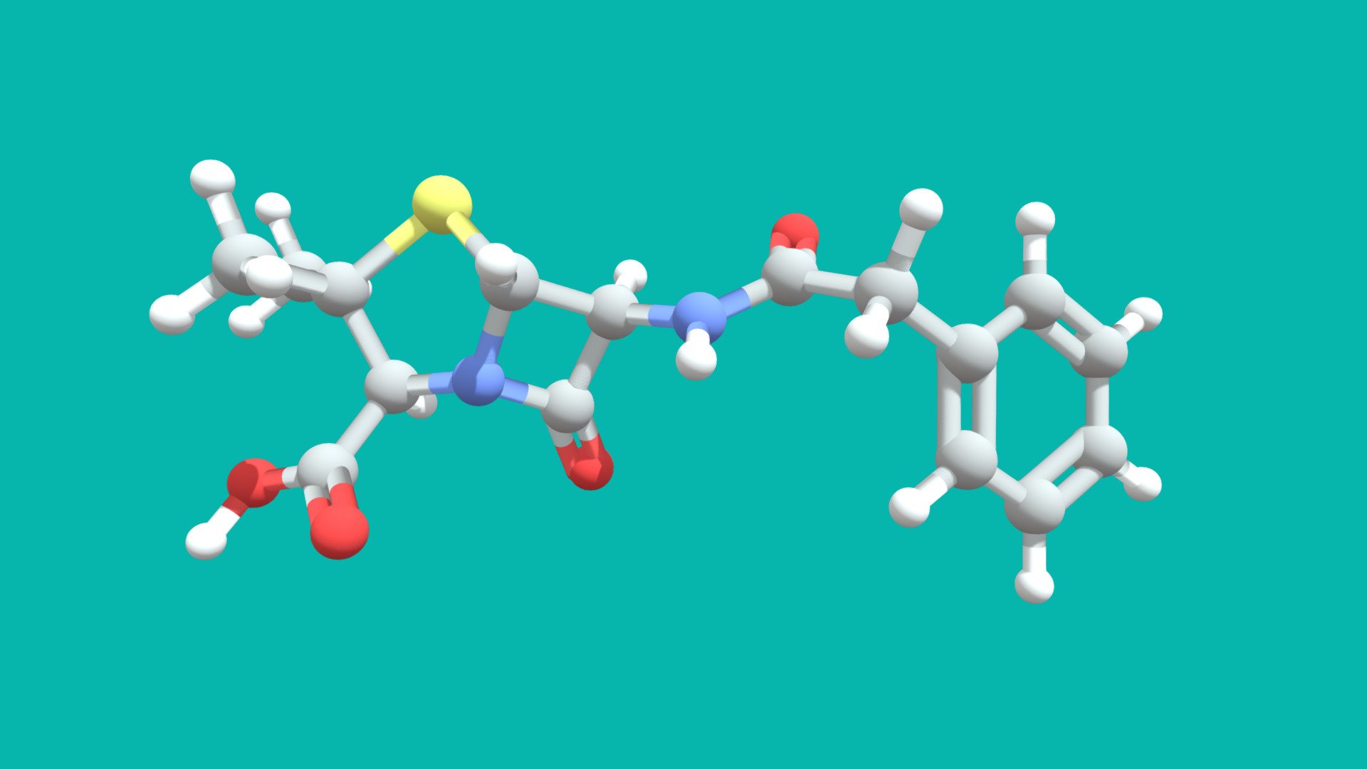 Penicillin Molecule - Download Free 3D model by S.Duce (@sduce ...