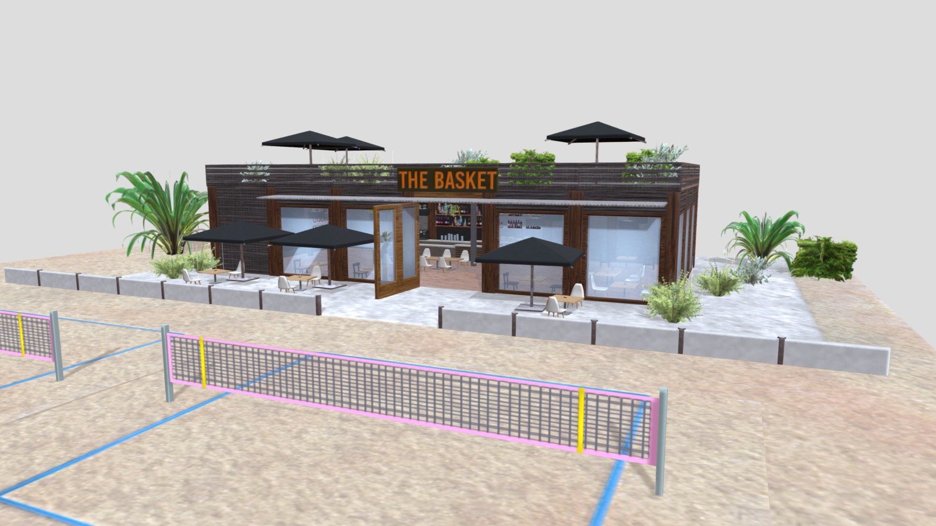 The Basket Pub - 3D model by aemelies [4a67571] - Sketchfab