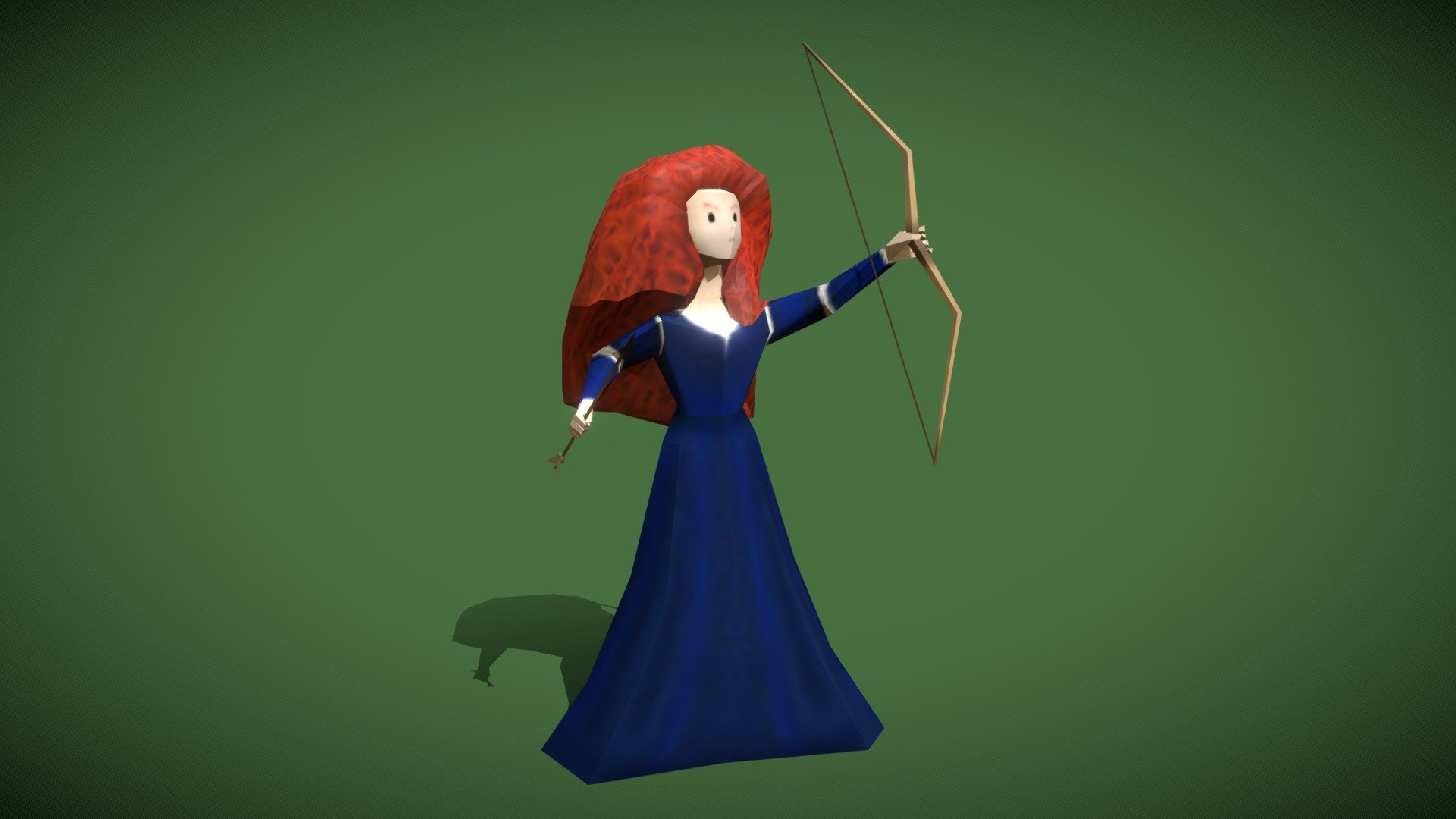 Brave Merida - 3D model by Silvio_Vieira [4a67f62] - Sketchfab