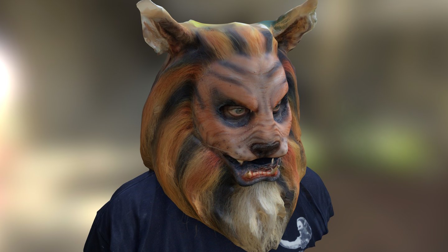 Lars in the tiger mask - 3D model by Makeup-FX.com (@makeupfx1 ...