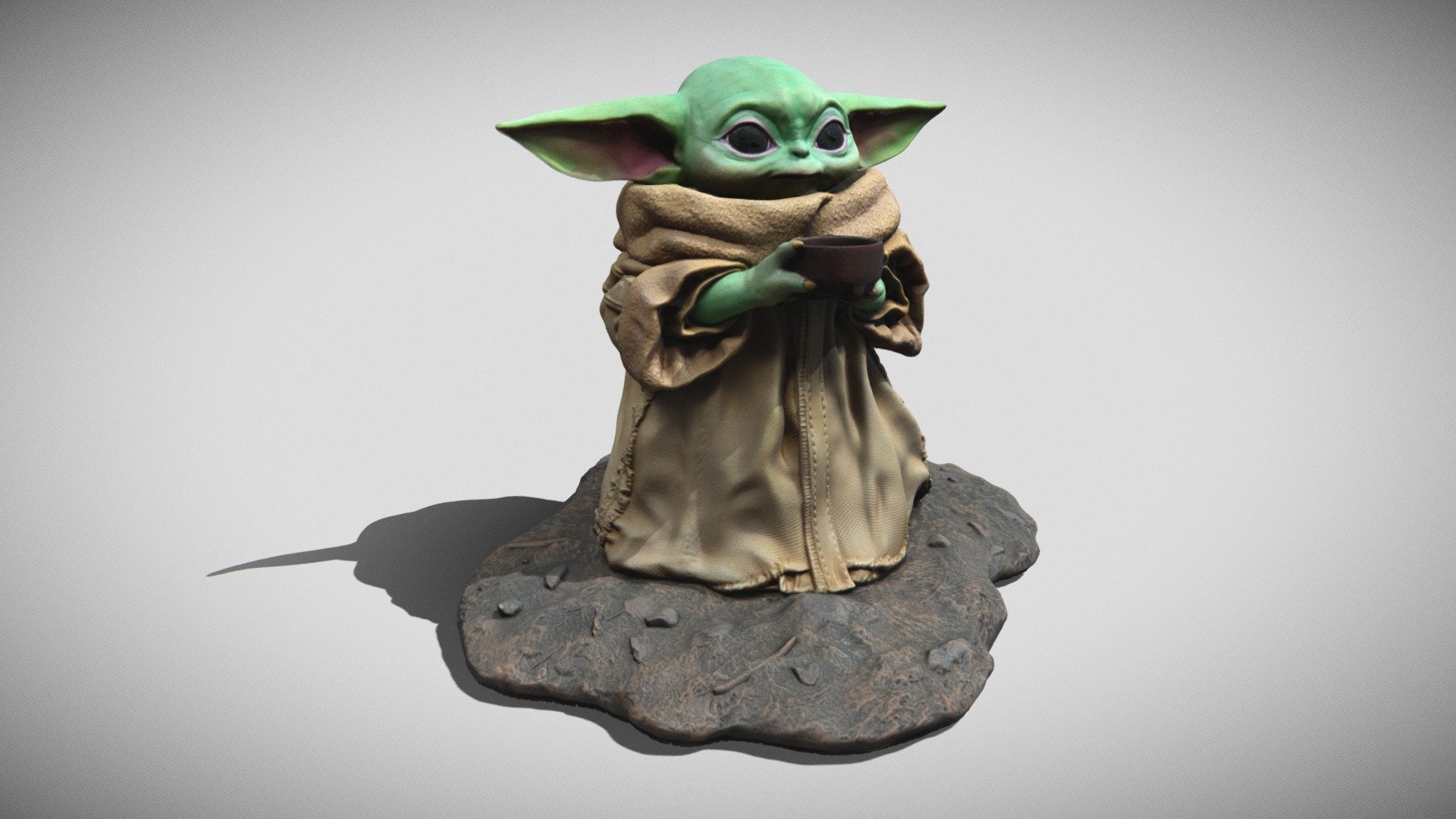 Grogu Collector's edition figure - 3D model by josebacasasola [4a6cb07 ...