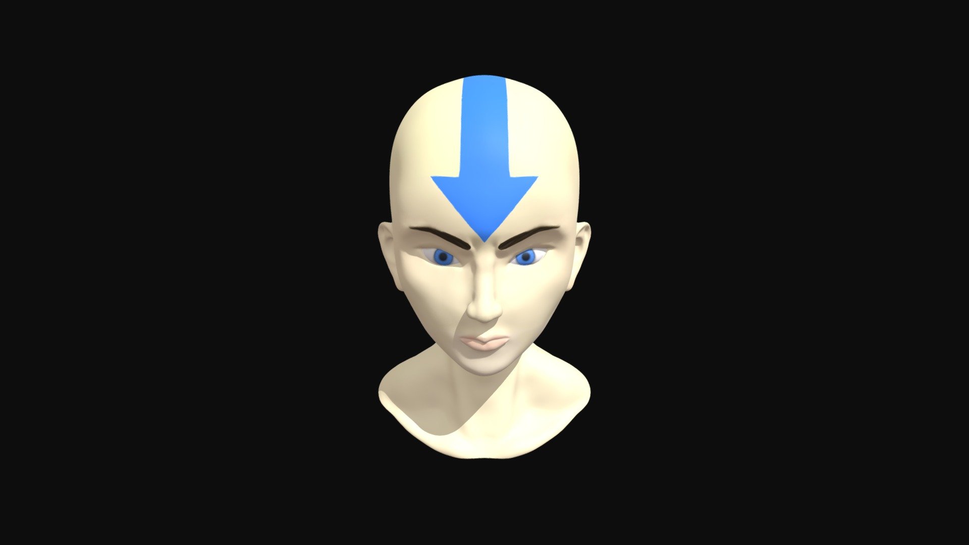 Aang Head - Download Free 3D model by Luan-Mattos [4a6cc1c] - Sketchfab