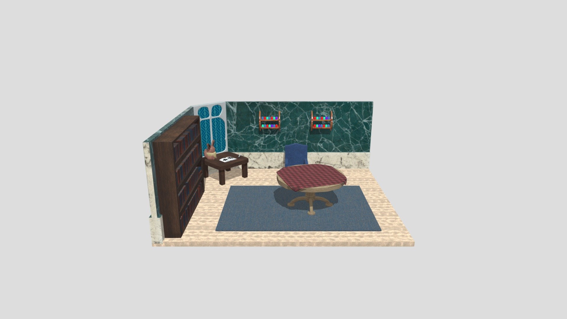 Corner_Room - 3D model by kevinhuasaming [4a6d405] - Sketchfab