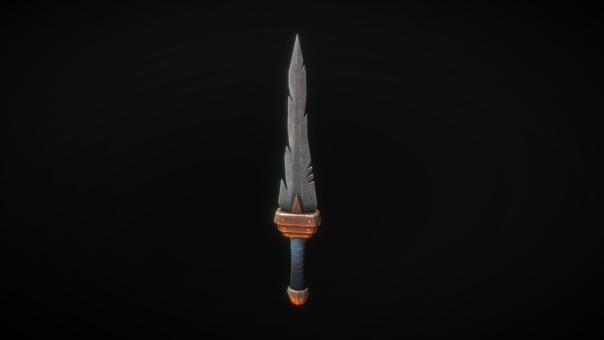 Stylized Dagger / Short Sword. - 3D model by bluxfy [4a6ffcf] - Sketchfab
