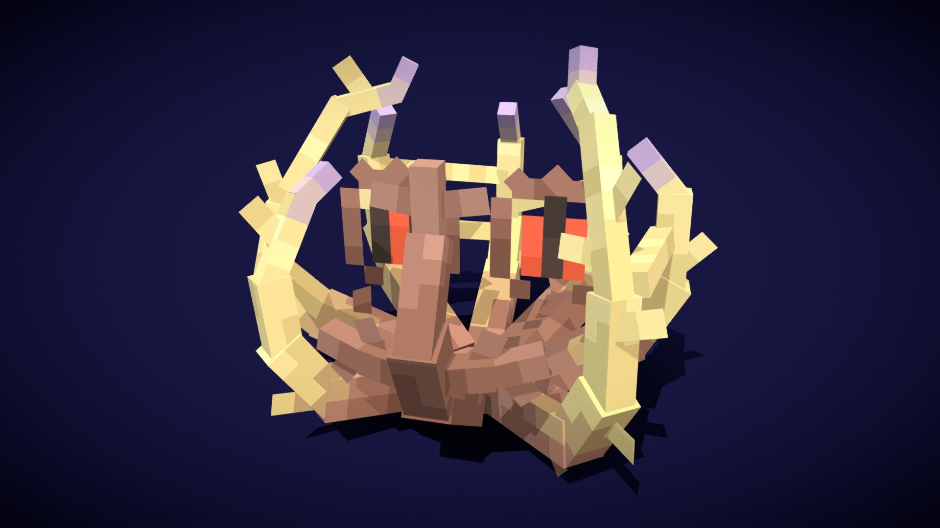 Brambleghast - Minecraft Cobblemon Style - Buy Royalty Free 3D model by ...
