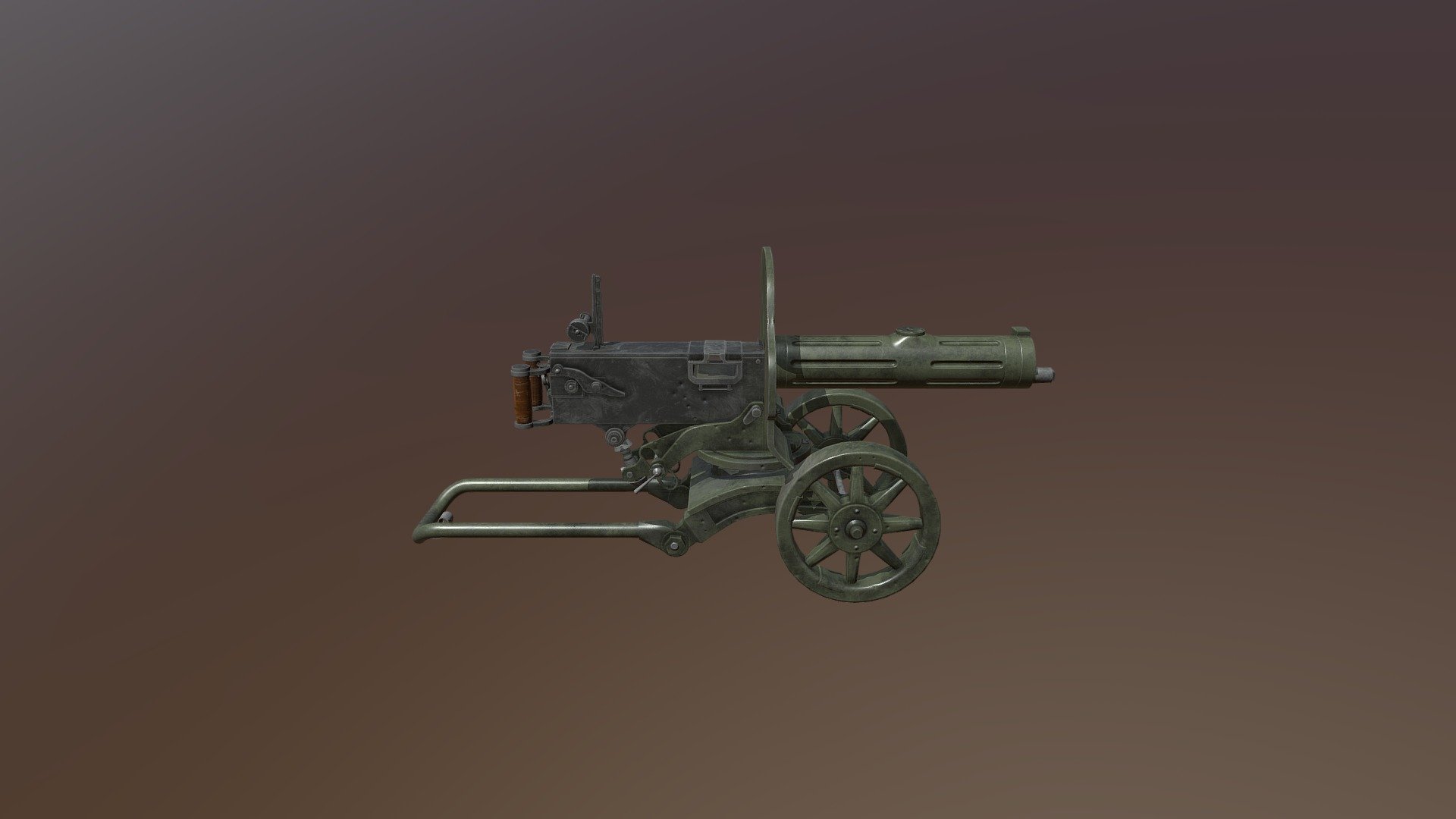 Maxime Machine Gun - 3D model by luckycreed123 [4a70cc5] - Sketchfab