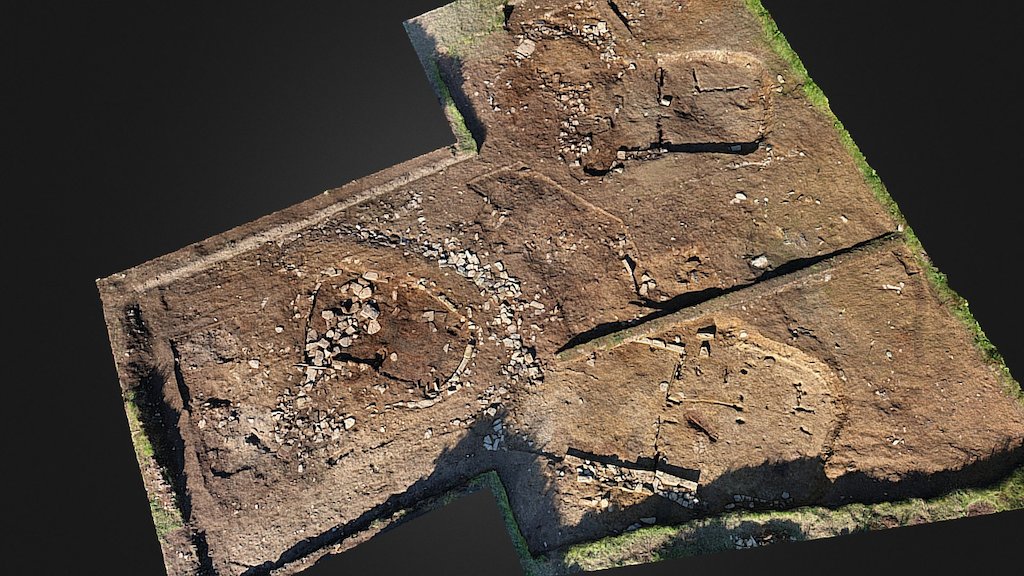 Early Neolithic Houses, Smerquoy, Orkney - 3D model by Dr Hugo Anderson ...