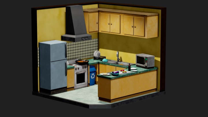 Kitchenette 3D models - Sketchfab